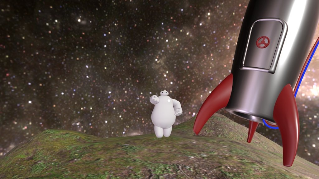 Baymax Walk Cycle - 3D model by kokchin [f2e9d4f] - Sketchfab