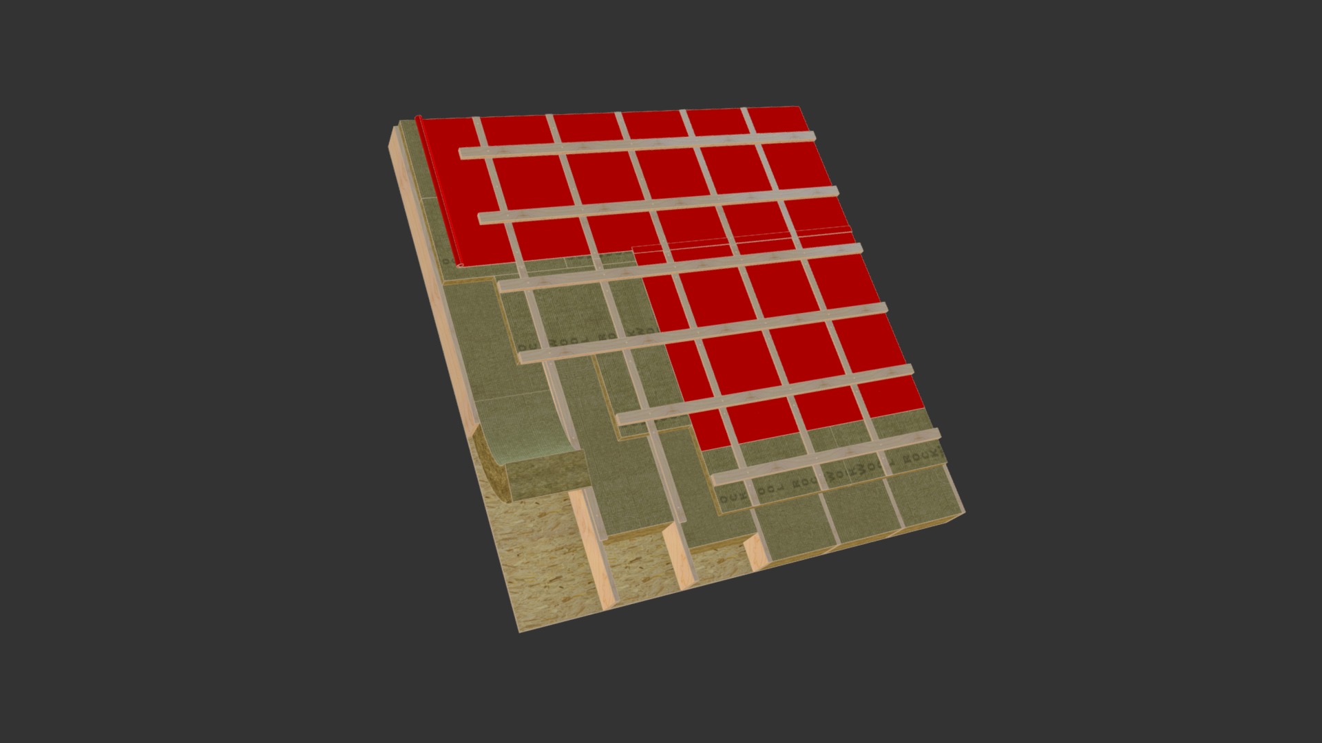 ROCKWOOL Pitched Roof - 3D model by Multimedia Comminication Ltd ...