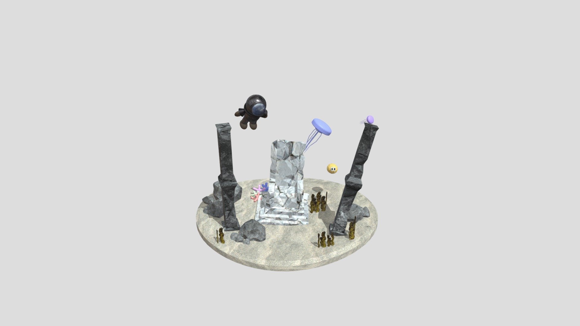 Sunken Castle - 3D model by Cel (@marcell.sutiono) [f2ed29a] - Sketchfab