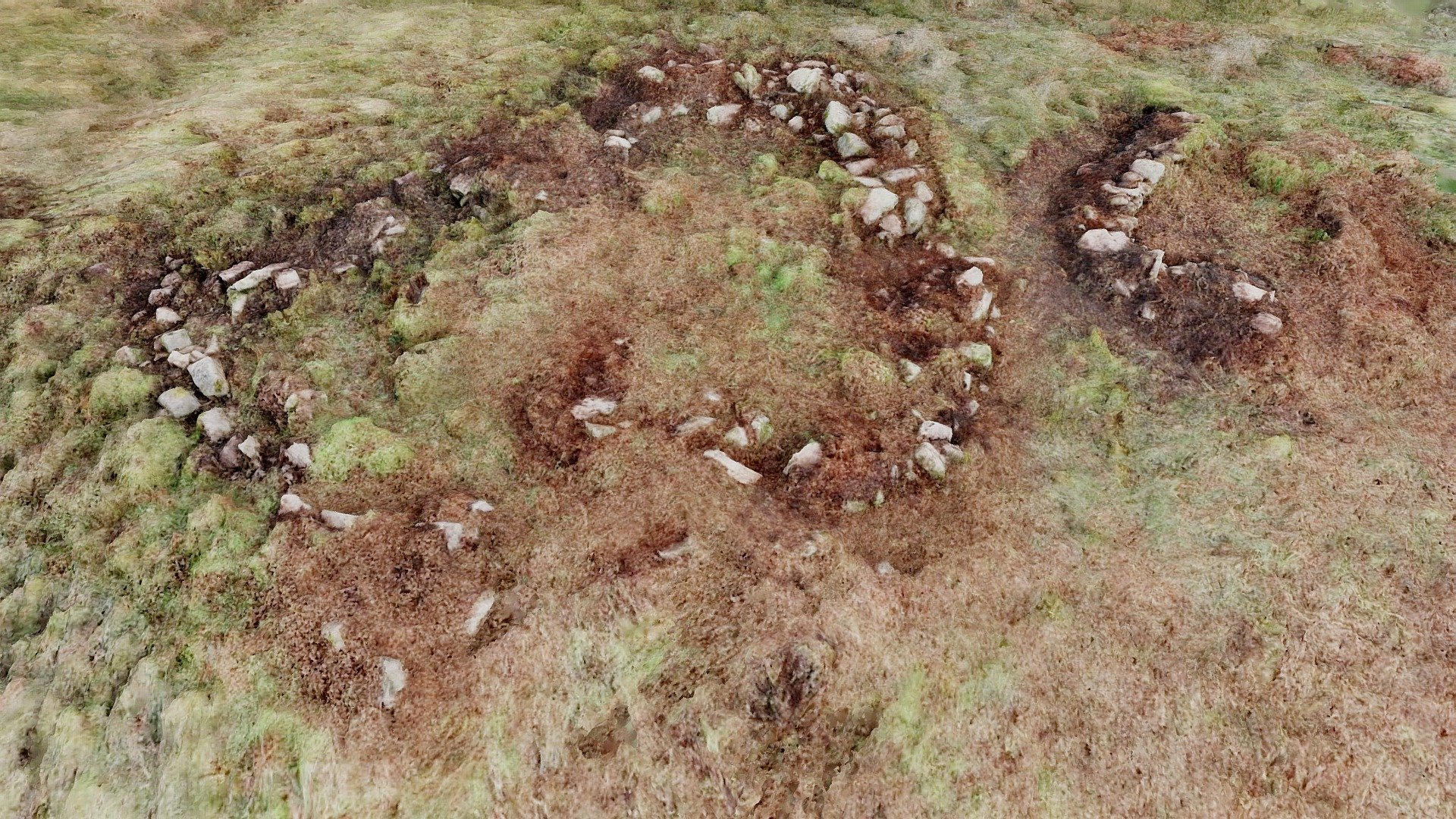 Loch nan Deala Crannog pre-excavation - 3D model by University of ...