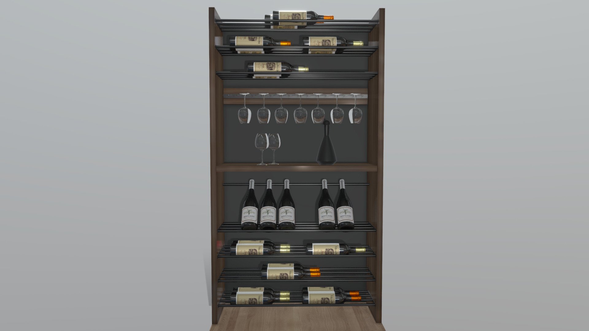 Wine mini bar - Buy Royalty Free 3D model by luismi93 [f2f43db ...