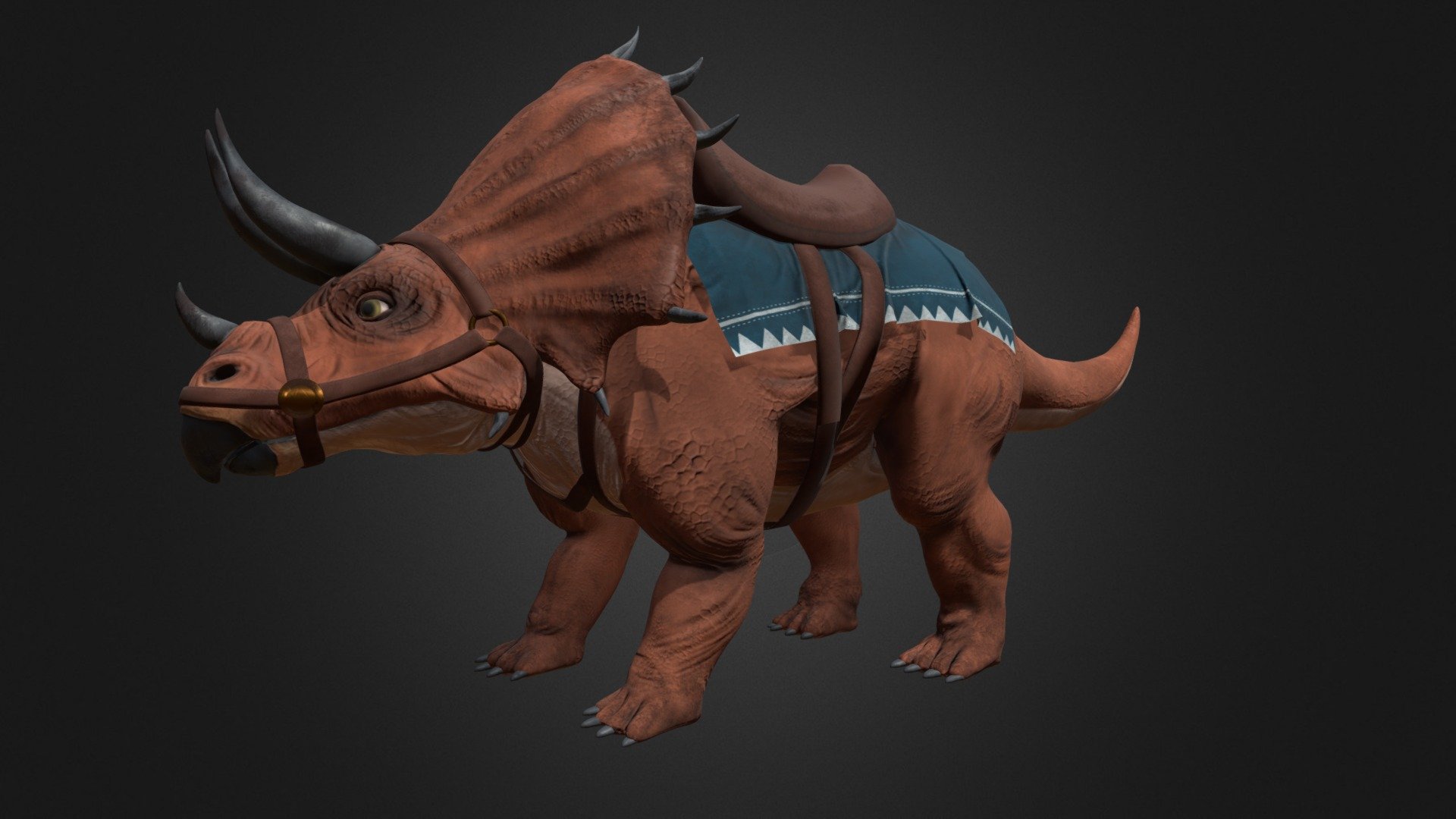 TRICERATOPS - 3D model by jackwillson [f2f461b] - Sketchfab