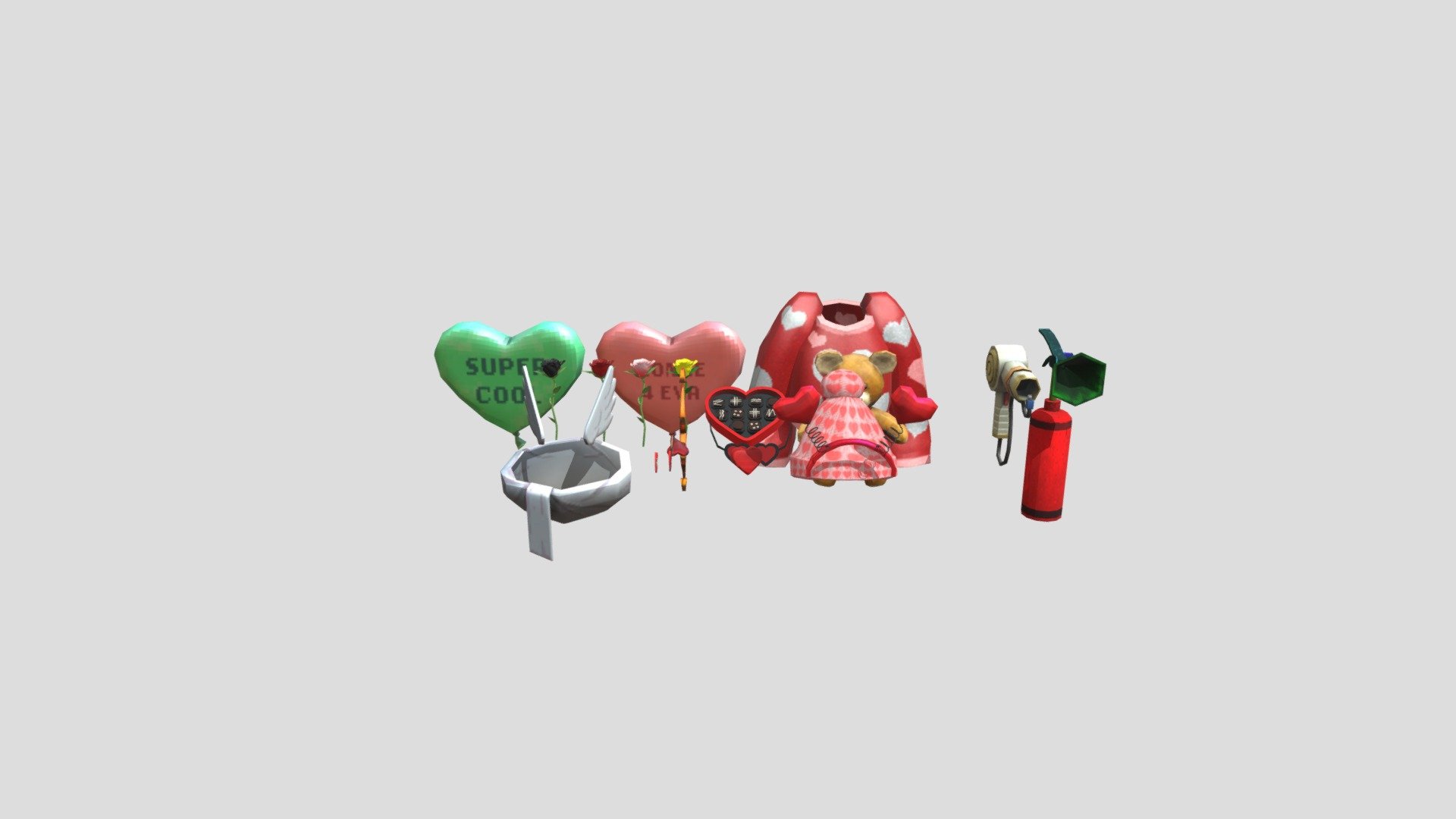 All Gorilla Tag Valentines Day Cosmetics - Download Free 3D model by ...