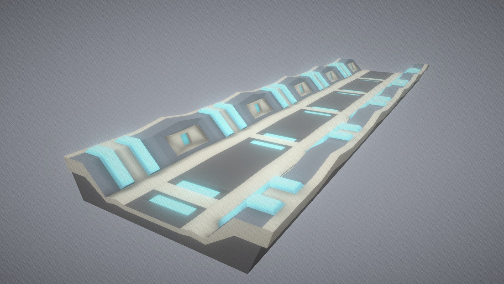 Sci Fi Bridge (Seamless) (LowPoly) - Download Free 3D model by R to ...