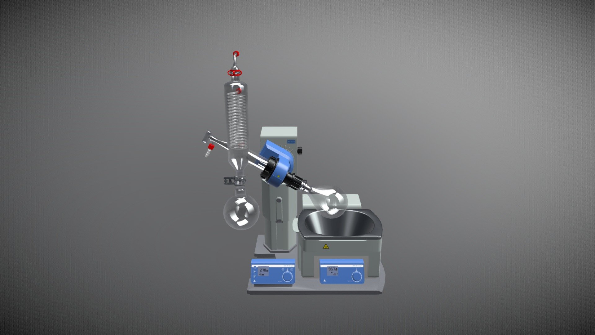 Rotary Evaporators - 3D model by Johann.Dubois [f2f8295] - Sketchfab