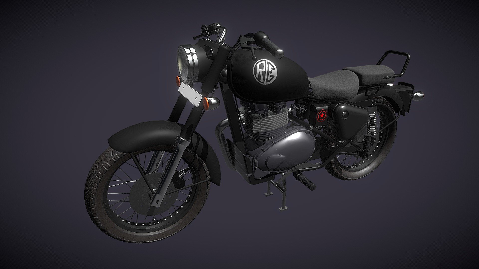 Royal enfield mid poly - Buy Royalty Free 3D model by Ajay S Anil ...
