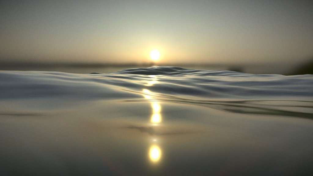 Animated Ocean Scene Tutorial Example 1 3D Model - A 3D model ...