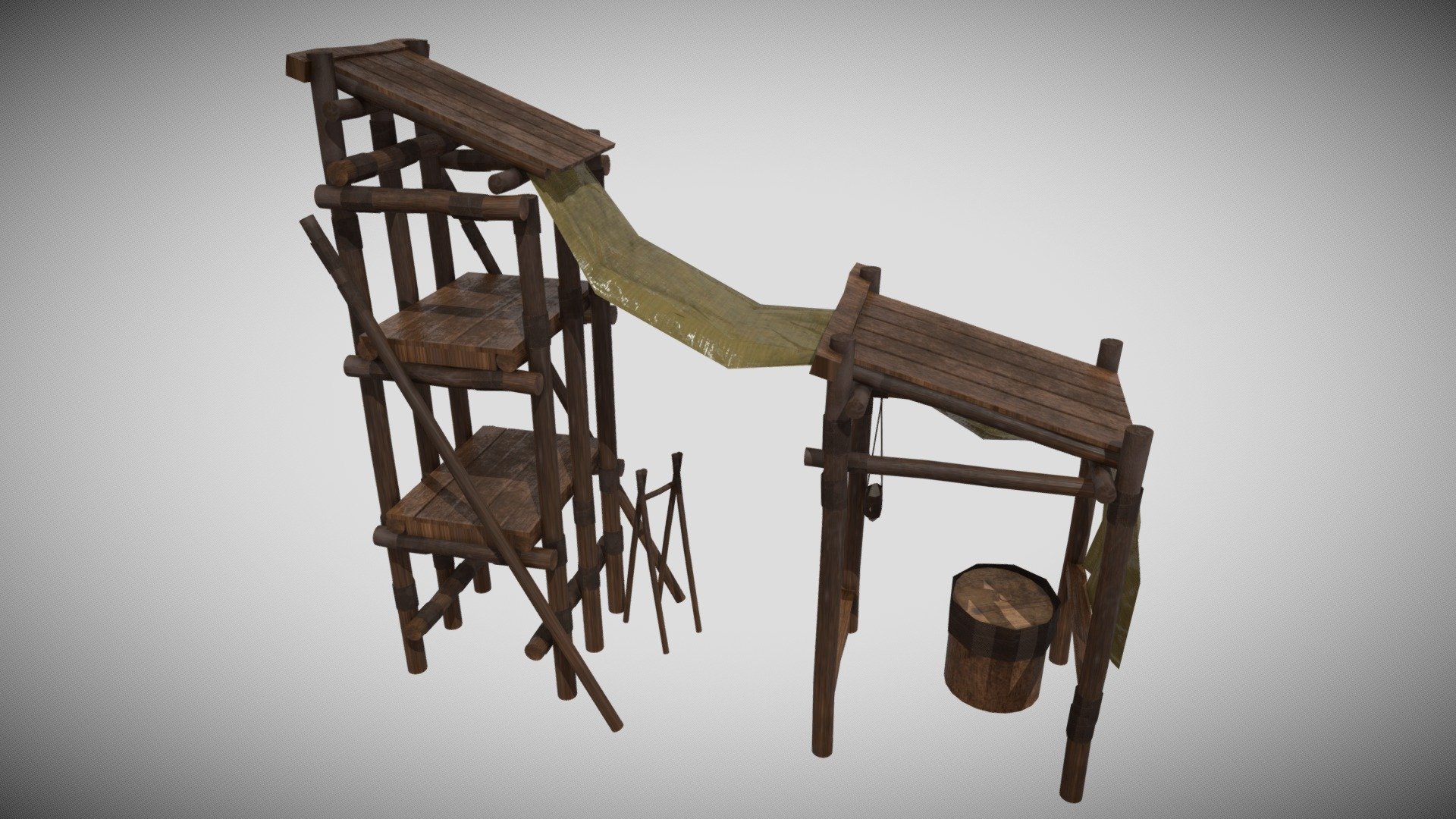 Wood Structure - Download Free 3D model by AlexZhangXie [f2f969d ...