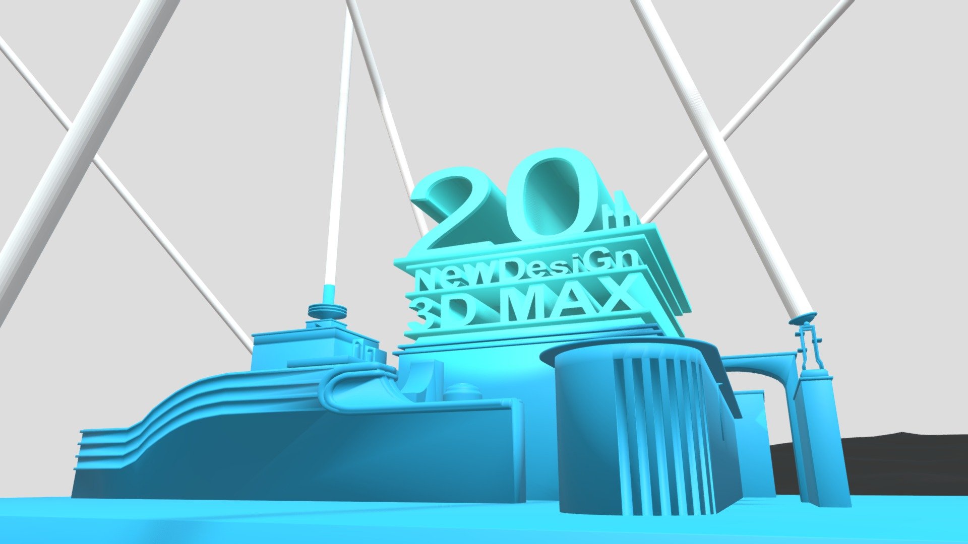 20th New Design 3D Max logo Remake (DOWNLOAD) - Download Free 3D model ...