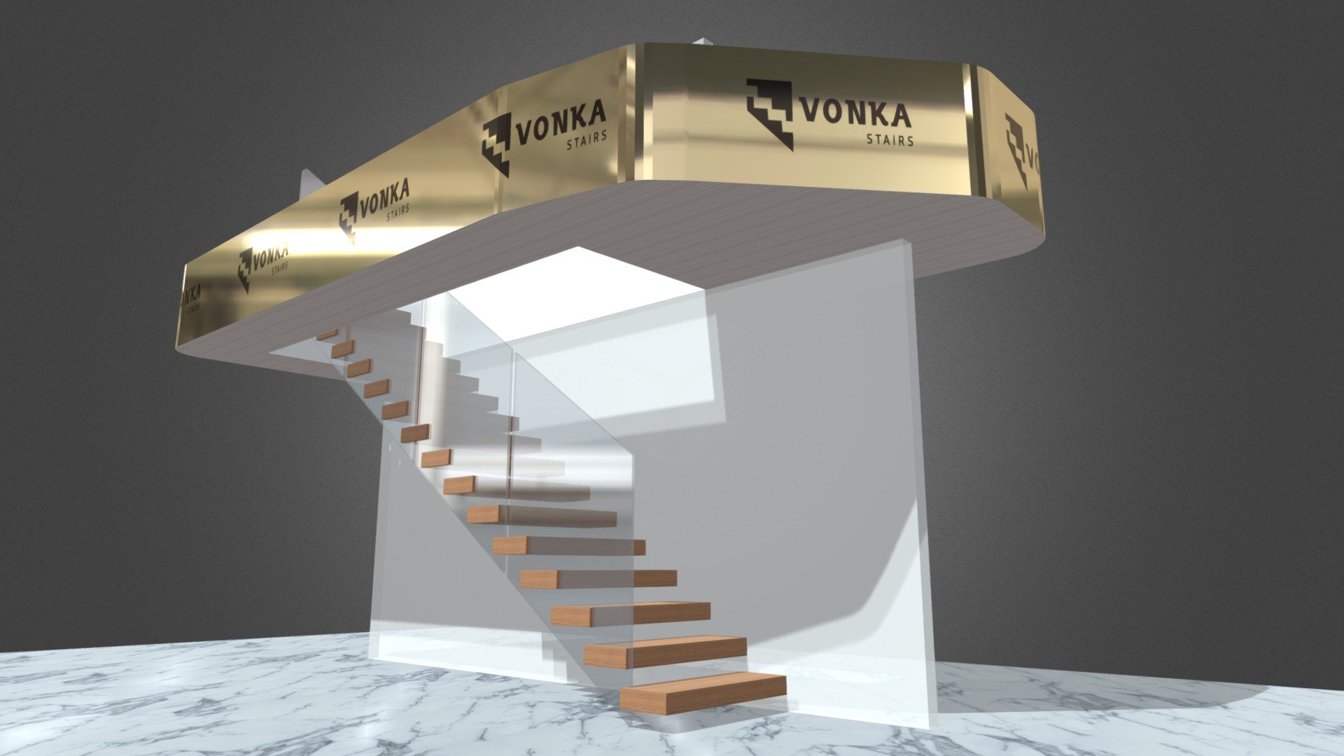 Clare v1 - Download Free 3D model by Arek @ Vonka Stairs (@A.Vonka ...