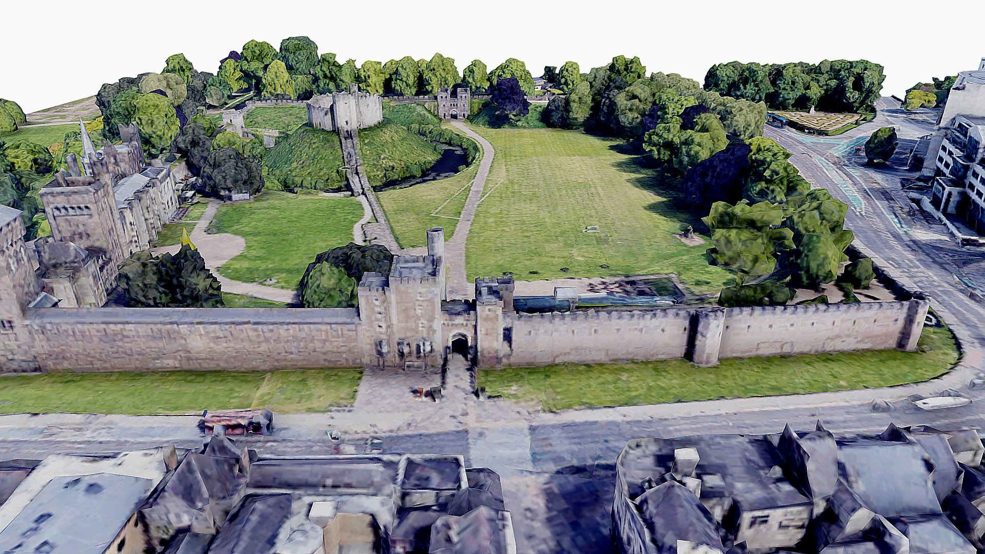 Cardiff Castle,medieval,scan,wales,map - 3D model by SENSIET (@asensio ...
