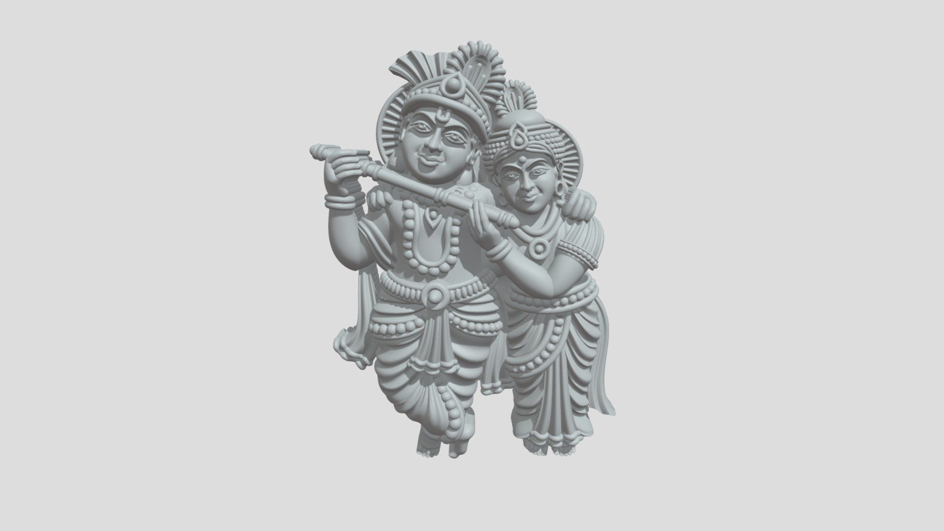 radhakrishna pendant 3d print model - 3D model by unidesign [f2fb83f ...