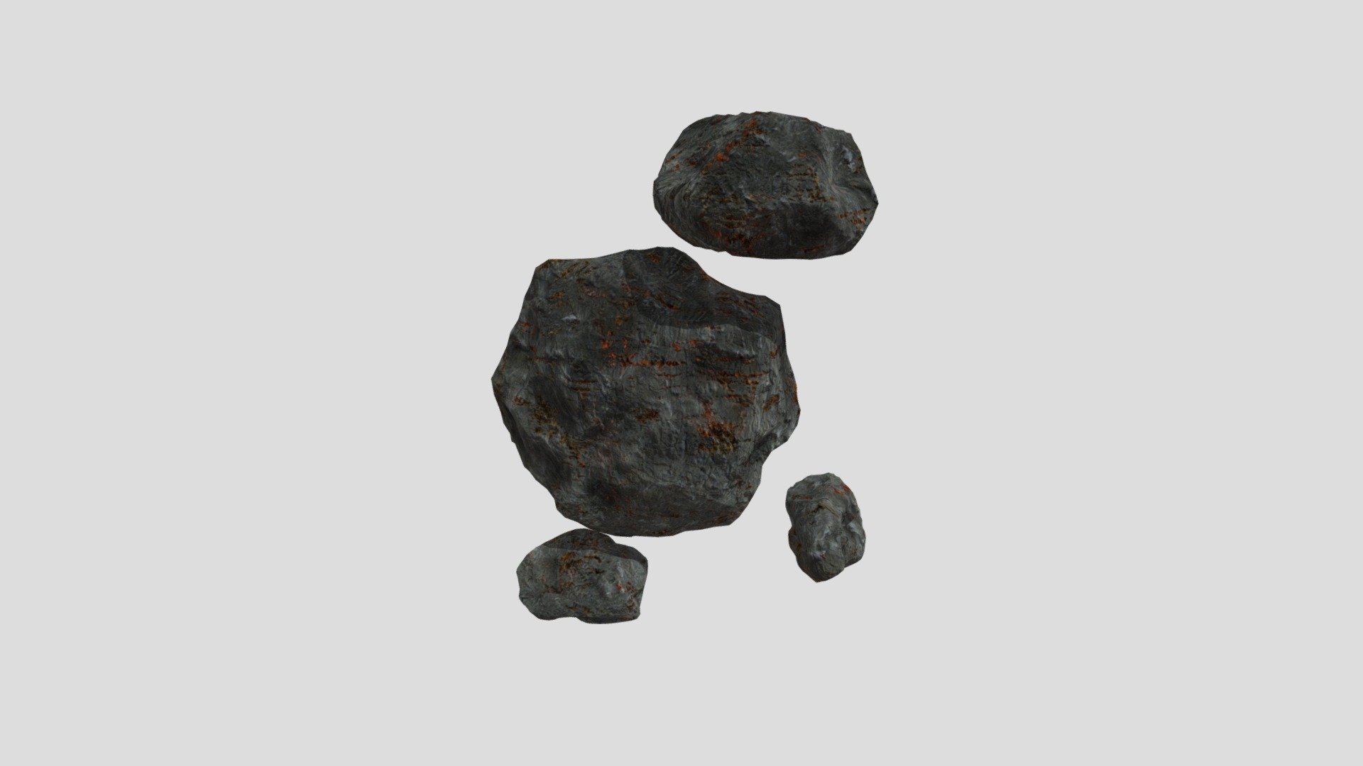 Asteroids - 3D model by AngryRabbitStudios [f2fdbee] - Sketchfab