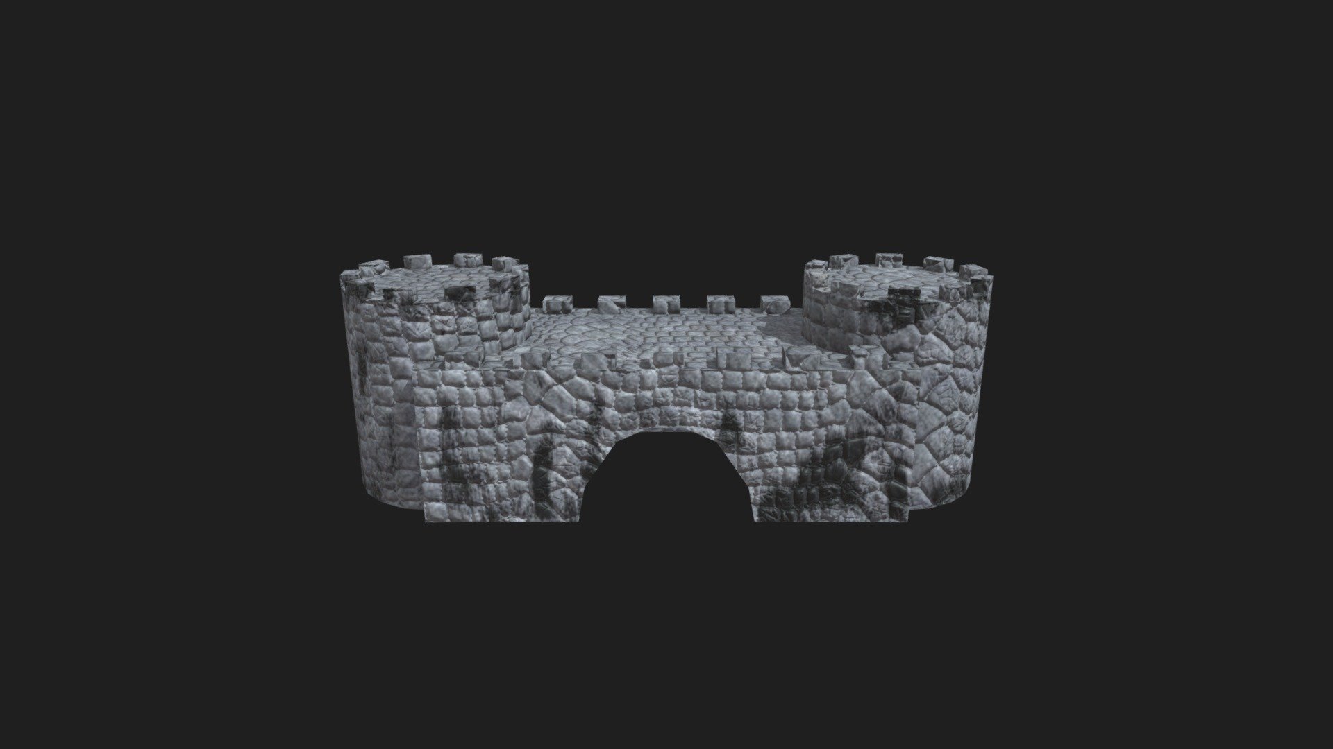 Battle Damaged Castle Decoration - Download Free 3D model by Mystyios ...