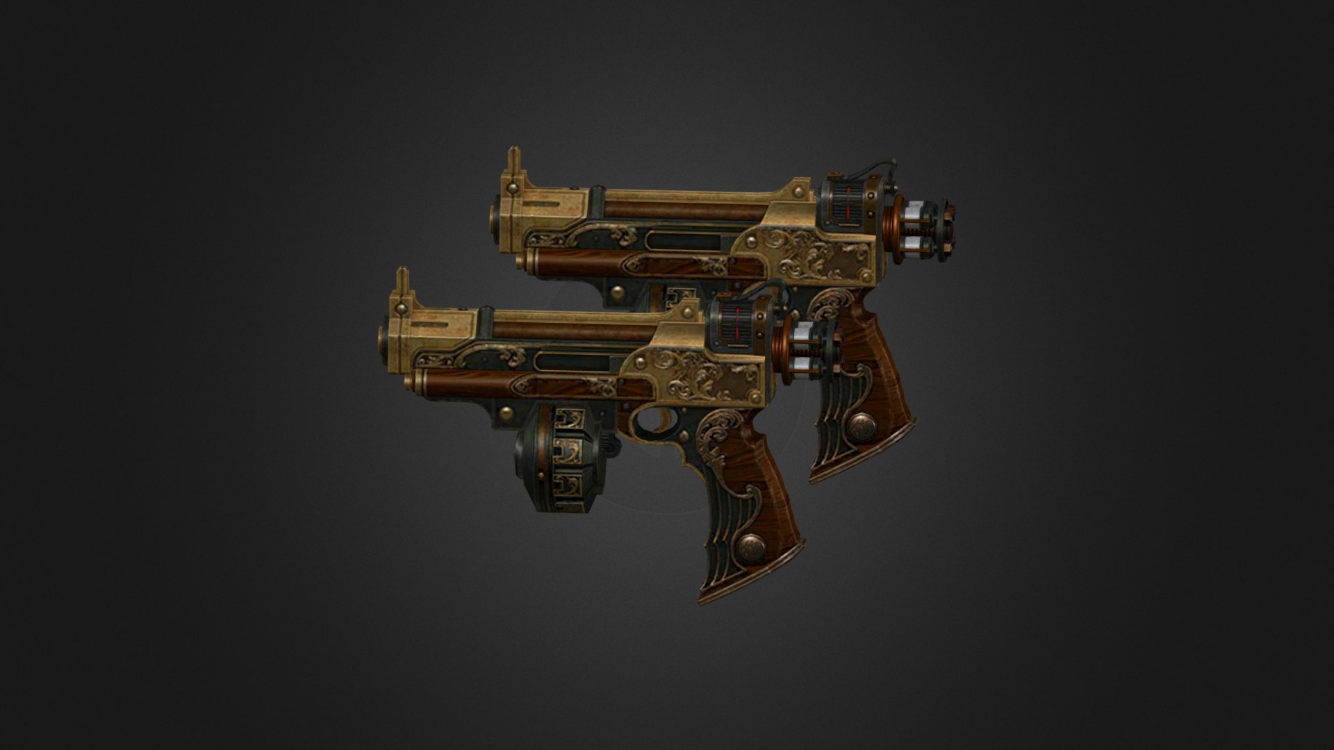 Steampunk Smg - 3D model by Dimac [f2fed46] - Sketchfab