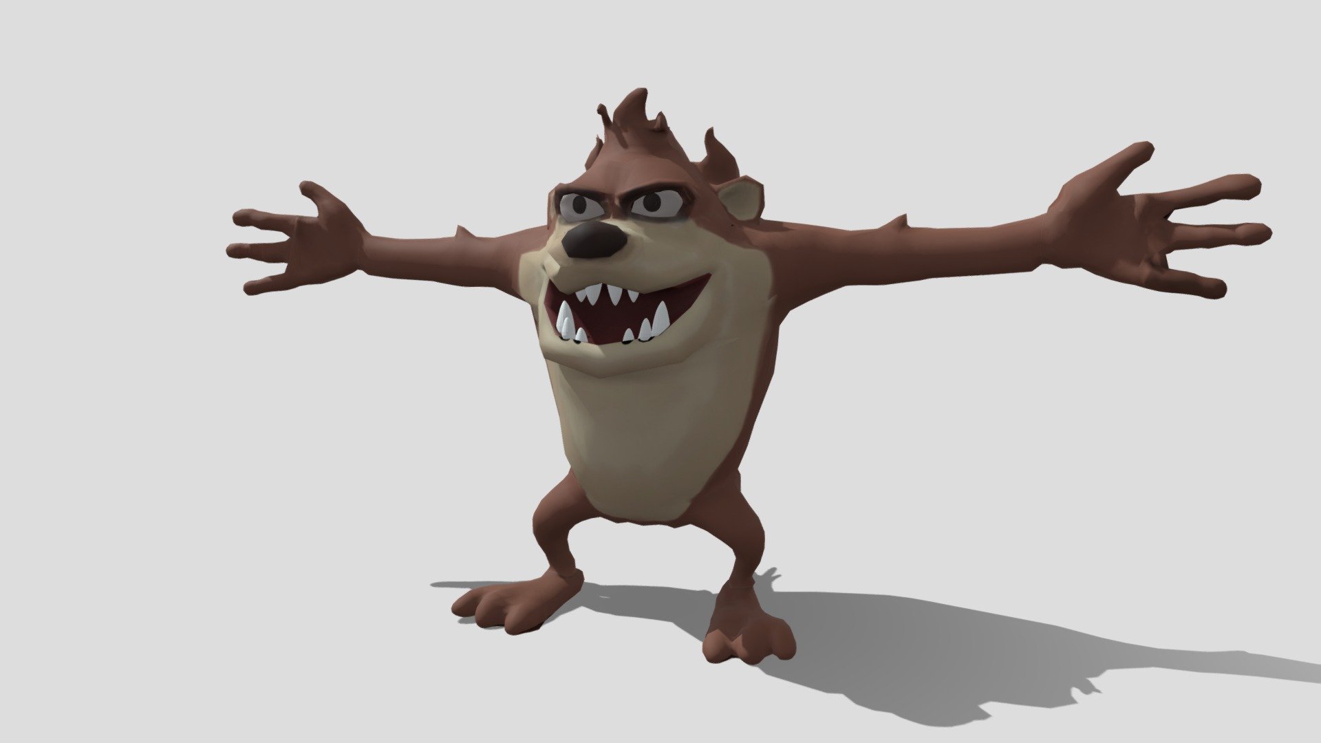 Tasmanian Devil from Looneytoones - 3D model by rafaphobos [f302936 ...