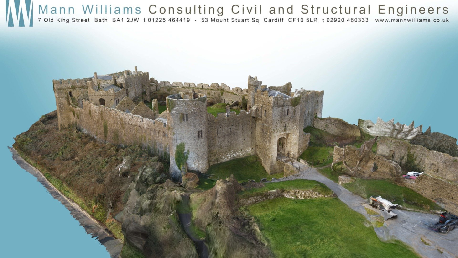 11531 - Manorbier Castle - Whole Castle 2023 01 - 3D model by Mann ...