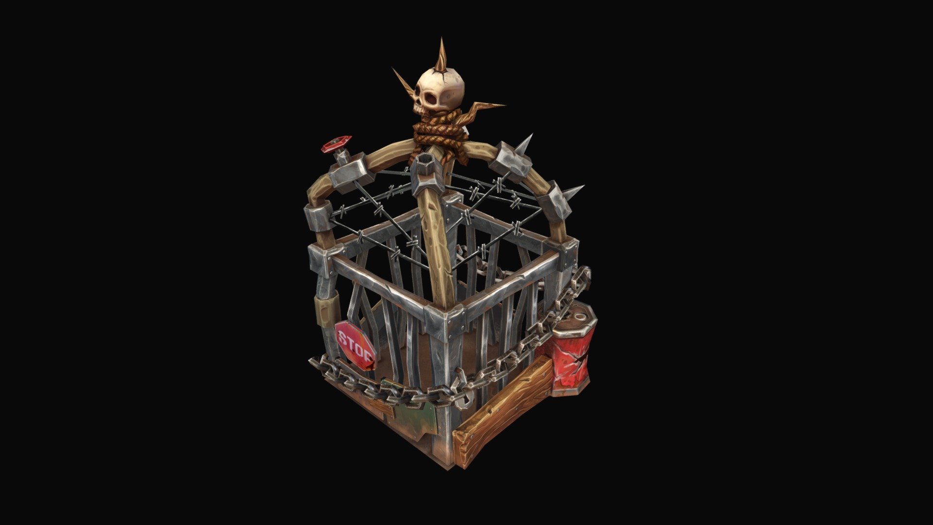 cage - 3D model by CC (@ccsf) [f3061e8] - Sketchfab