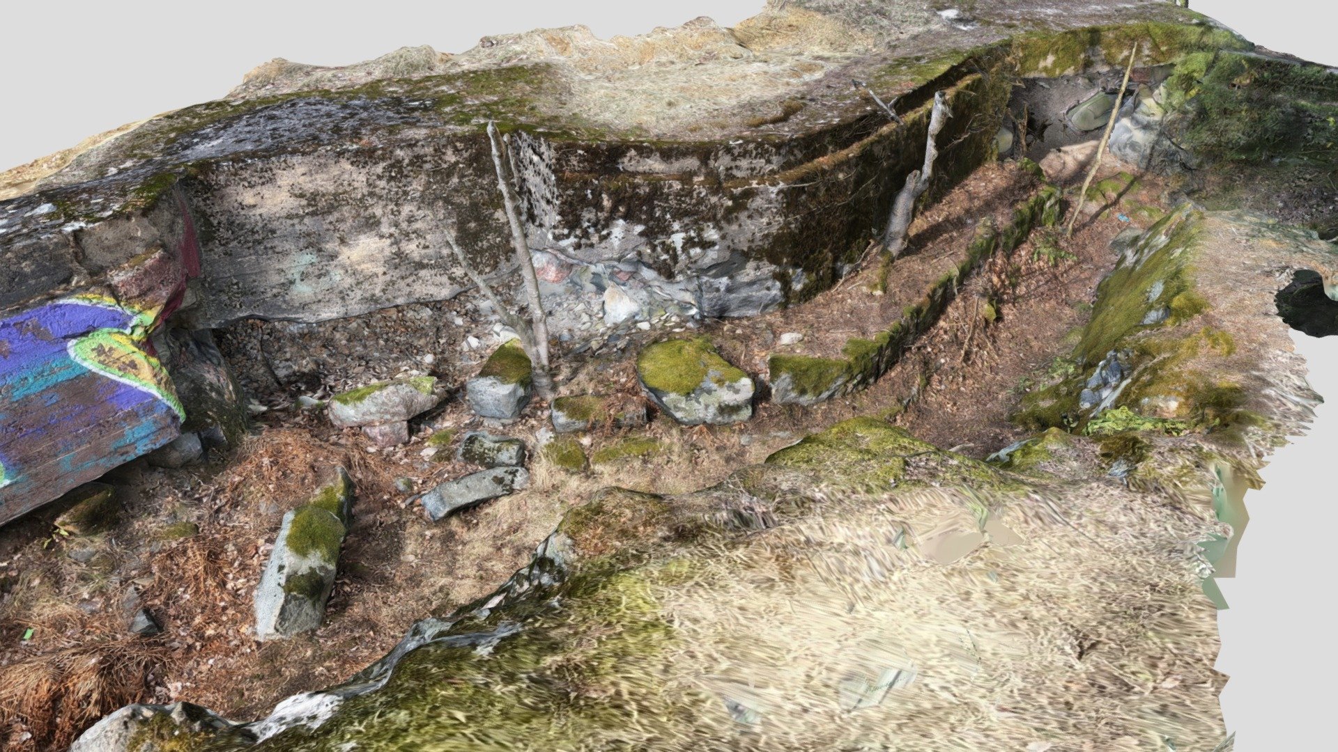 WW1 trench, Espoo, Finland - Download Free 3D model by antti.kekki ...