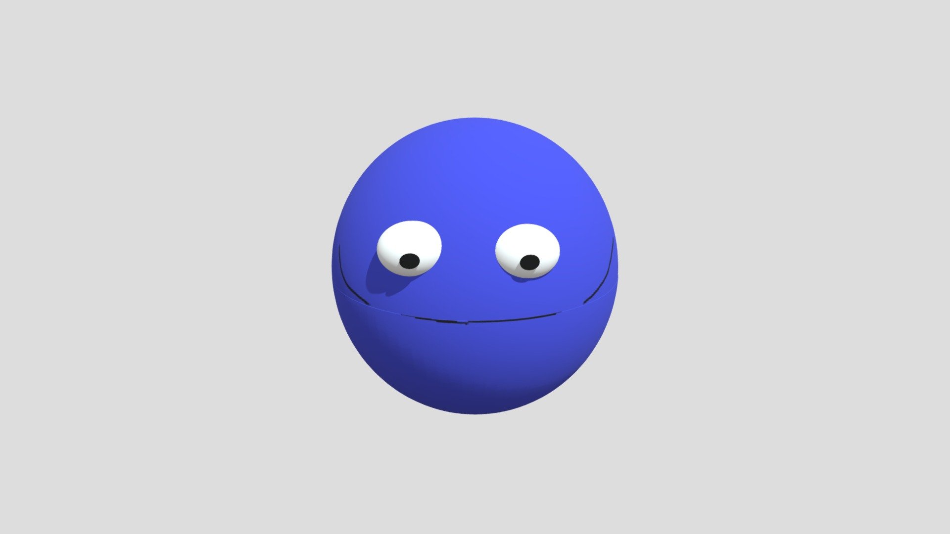 Mister Smiley Blue Sphere Face! - Download Free 3D model by ...