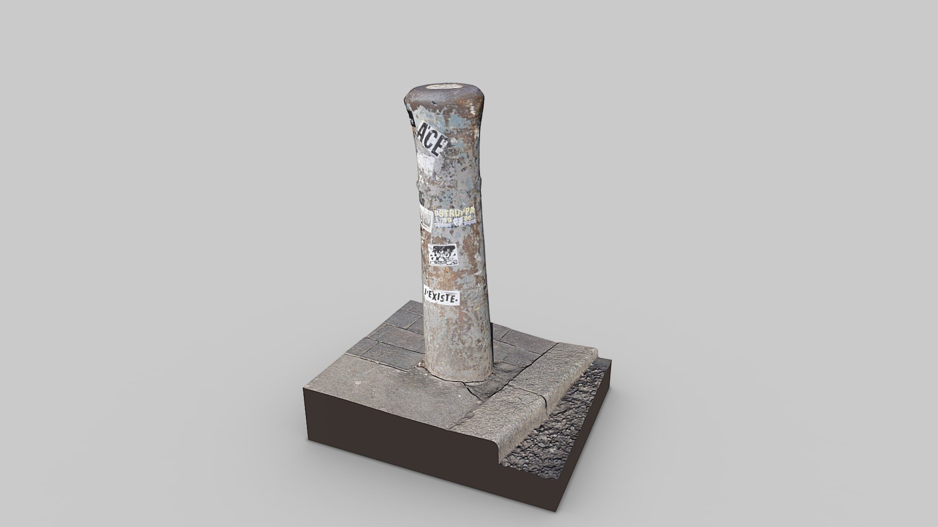 Cannon Bollard Stoney Street - Download Free 3D model by artfletch ...