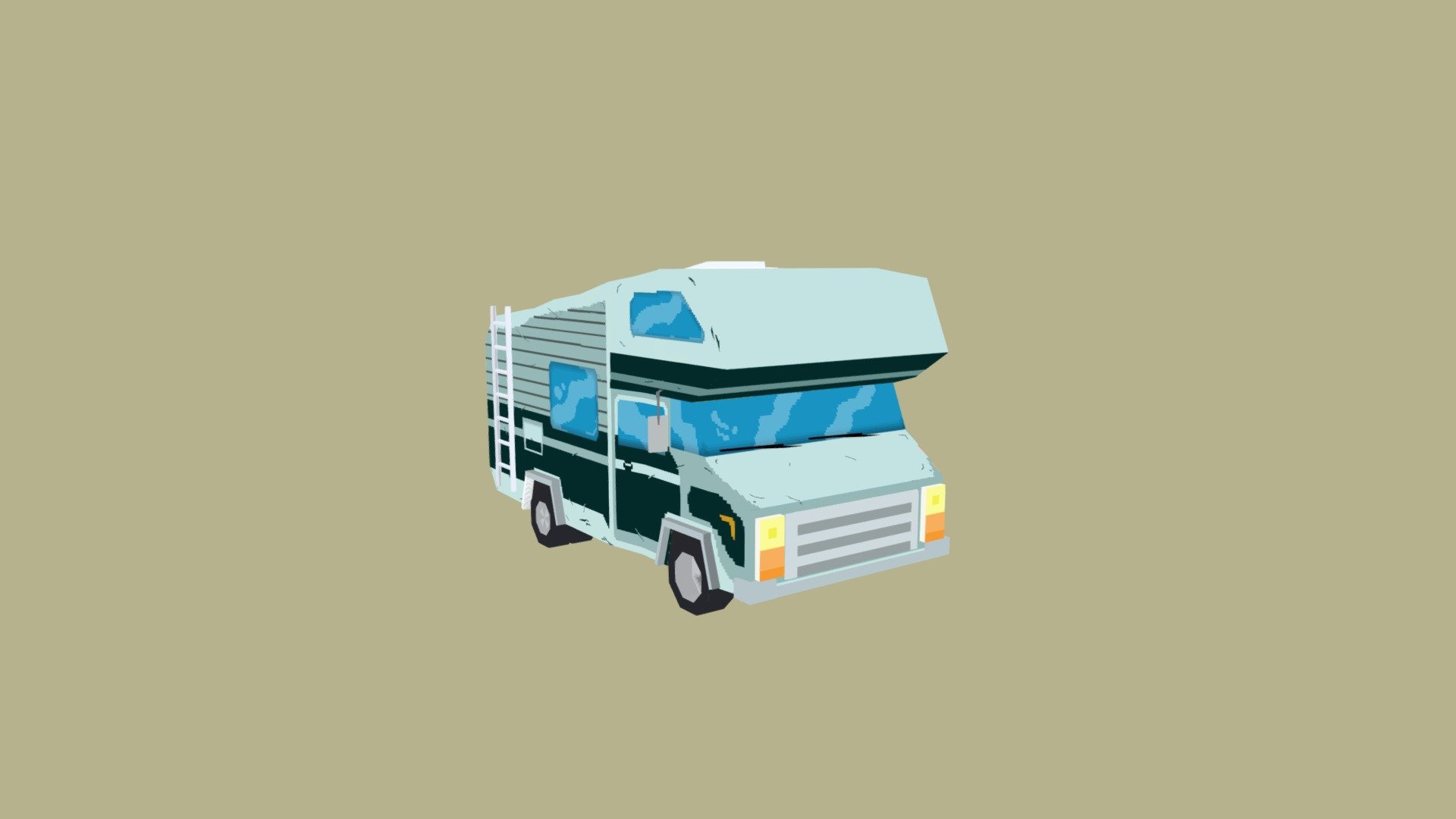 vintage camper - 3D model by tlawhdwls [f3095f4] - Sketchfab