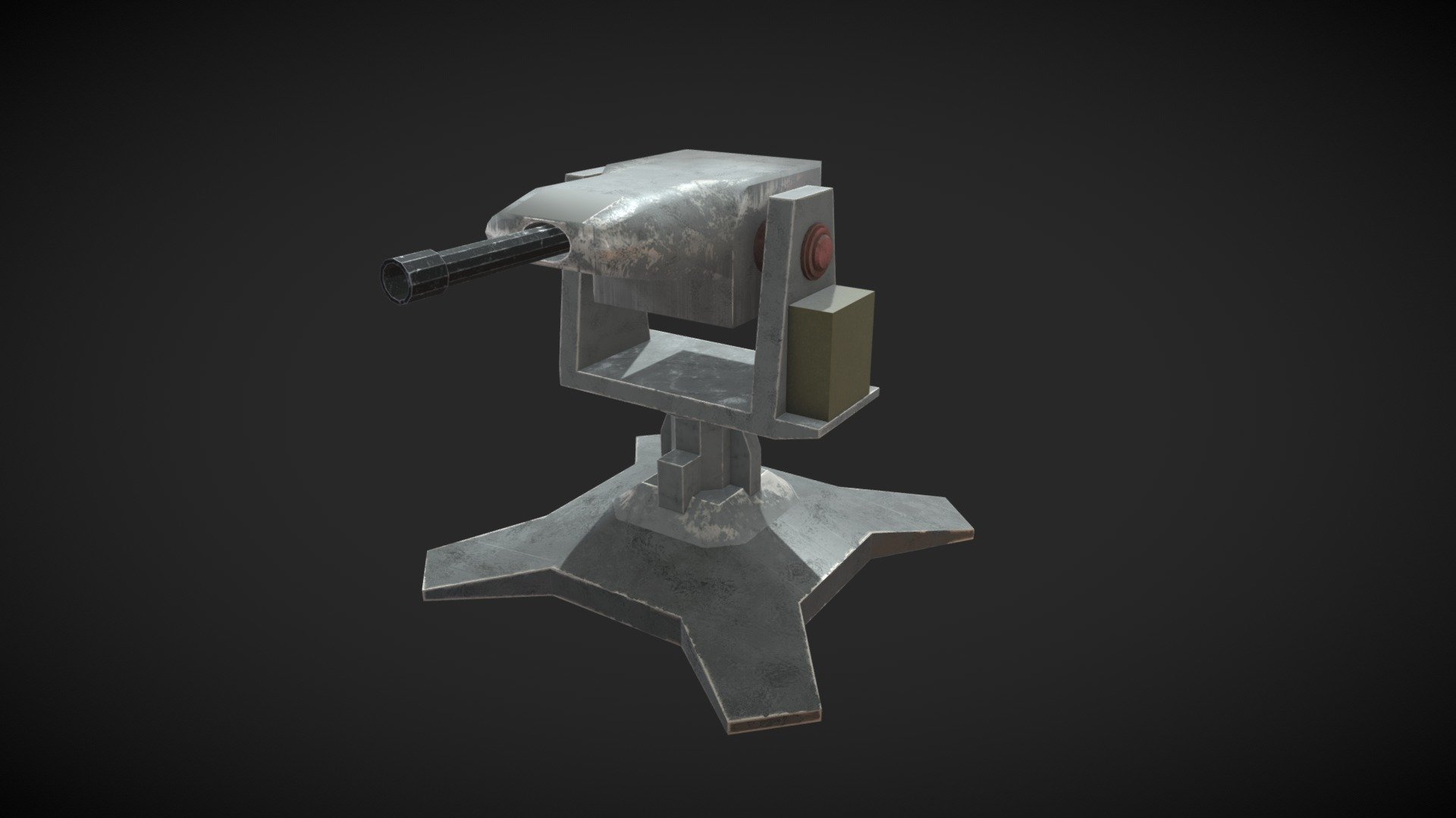 Turret - 3D model by RickySkinder [f30a39c] - Sketchfab