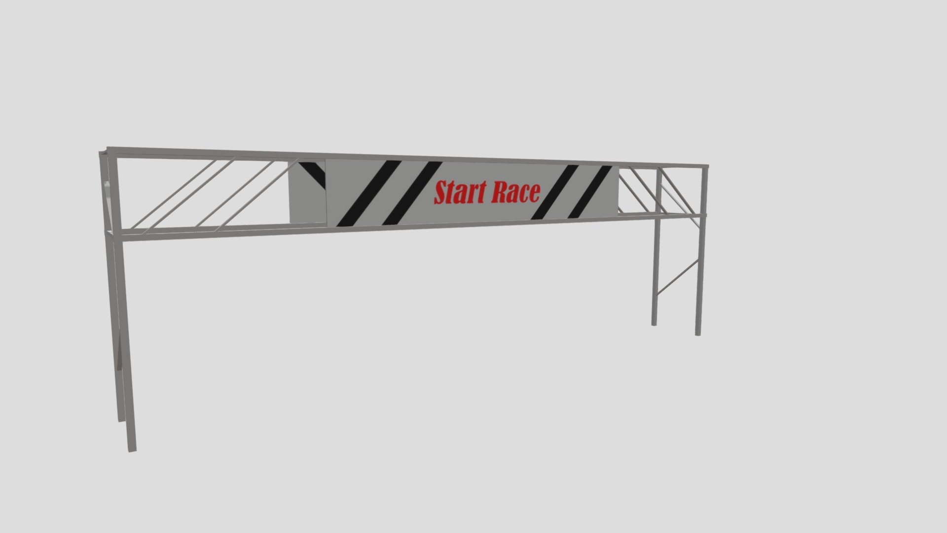 Race drag Start and Finish Line - Download Free 3D model by RohitArt ...