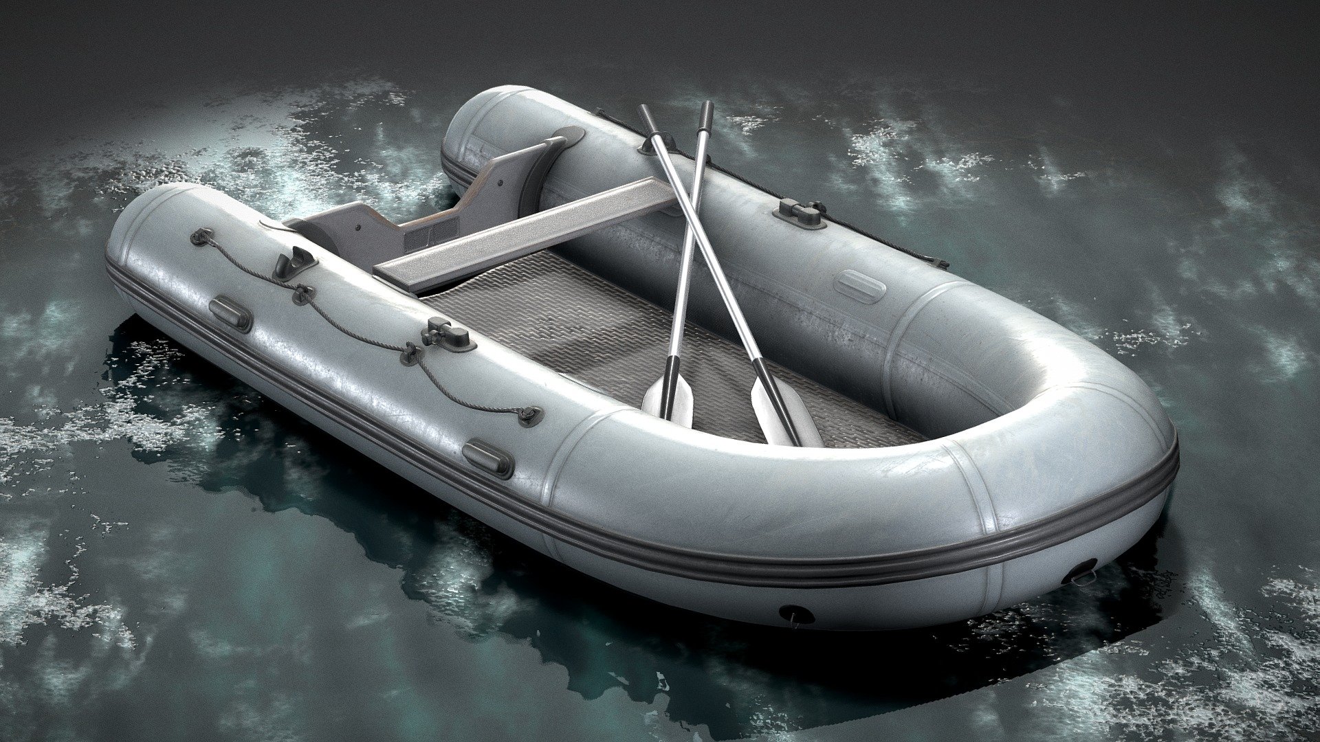 Inflatable boat - PBR VR Game Ready - Buy Royalty Free 3D model by ...
