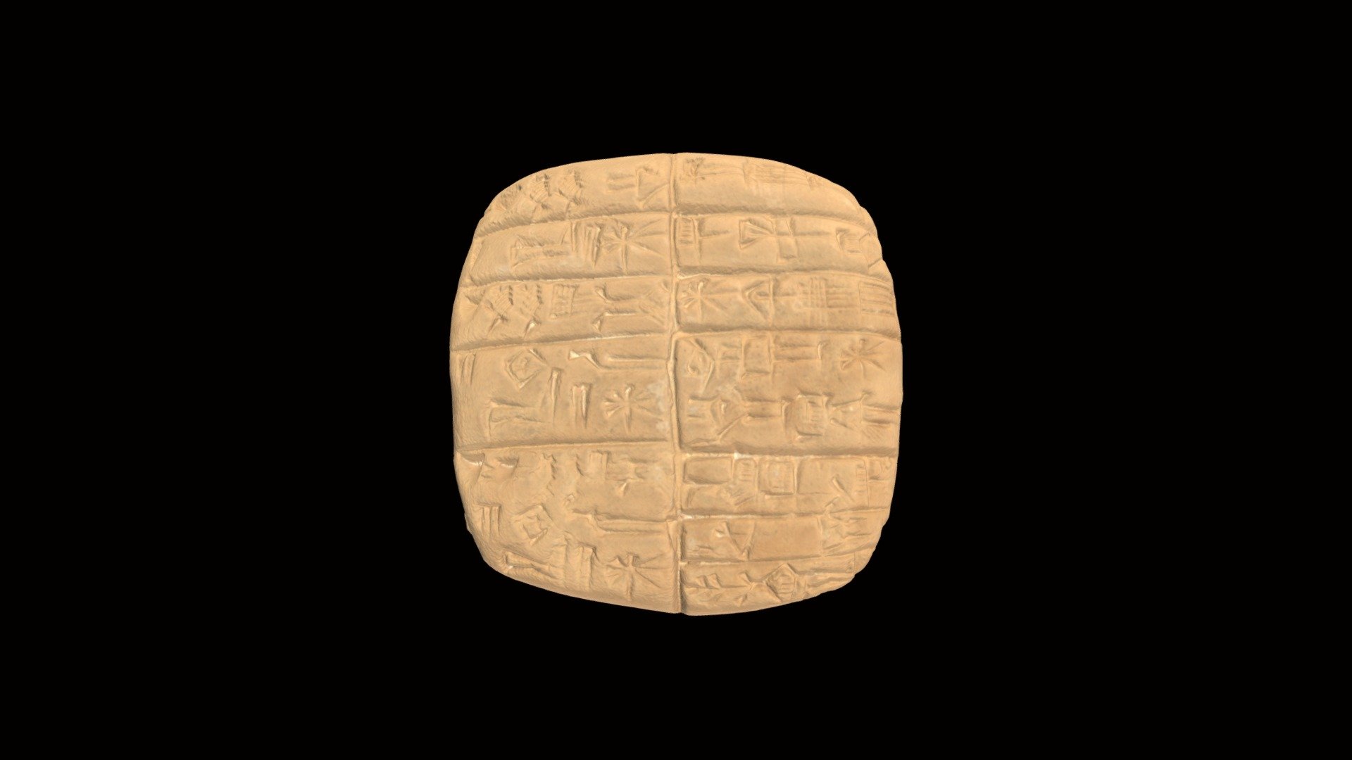Cuneiform Tablet HMANE1904.7.12 - 3D model by Harvard Museum of the ...