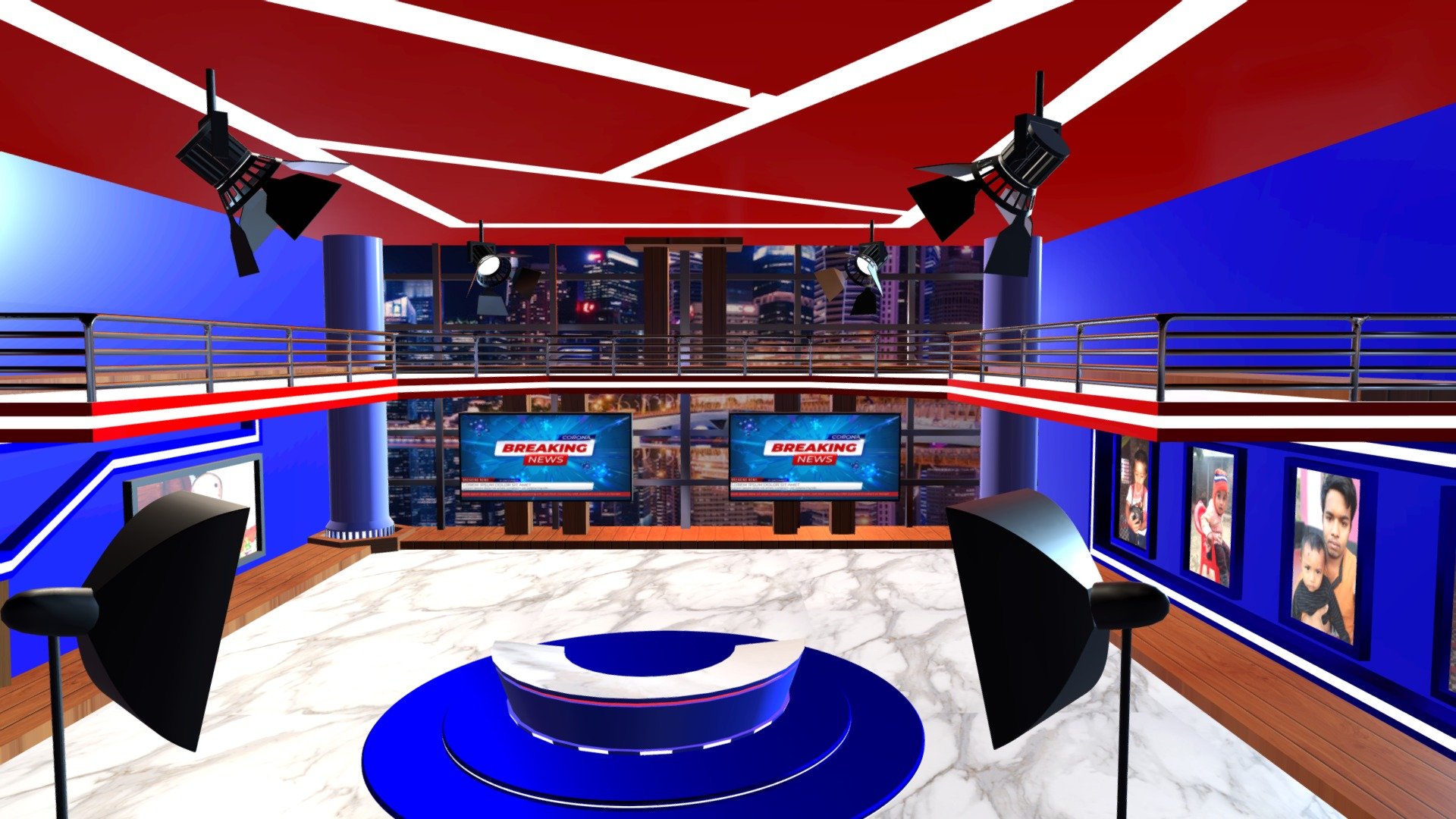News Room - Download Free 3D model by Md.Faruk [f30dd3e] - Sketchfab