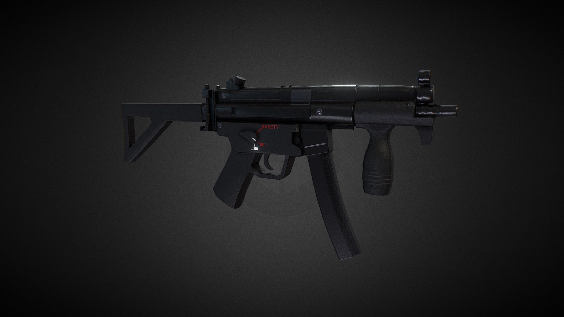 CUSTOM SMG - 3D model by SheaANDrew [f30f752] - Sketchfab