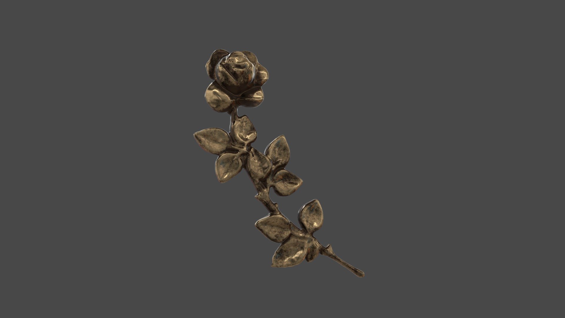 bronze rose - Download Free 3D model by oleksandrhlukhov [f310290 ...