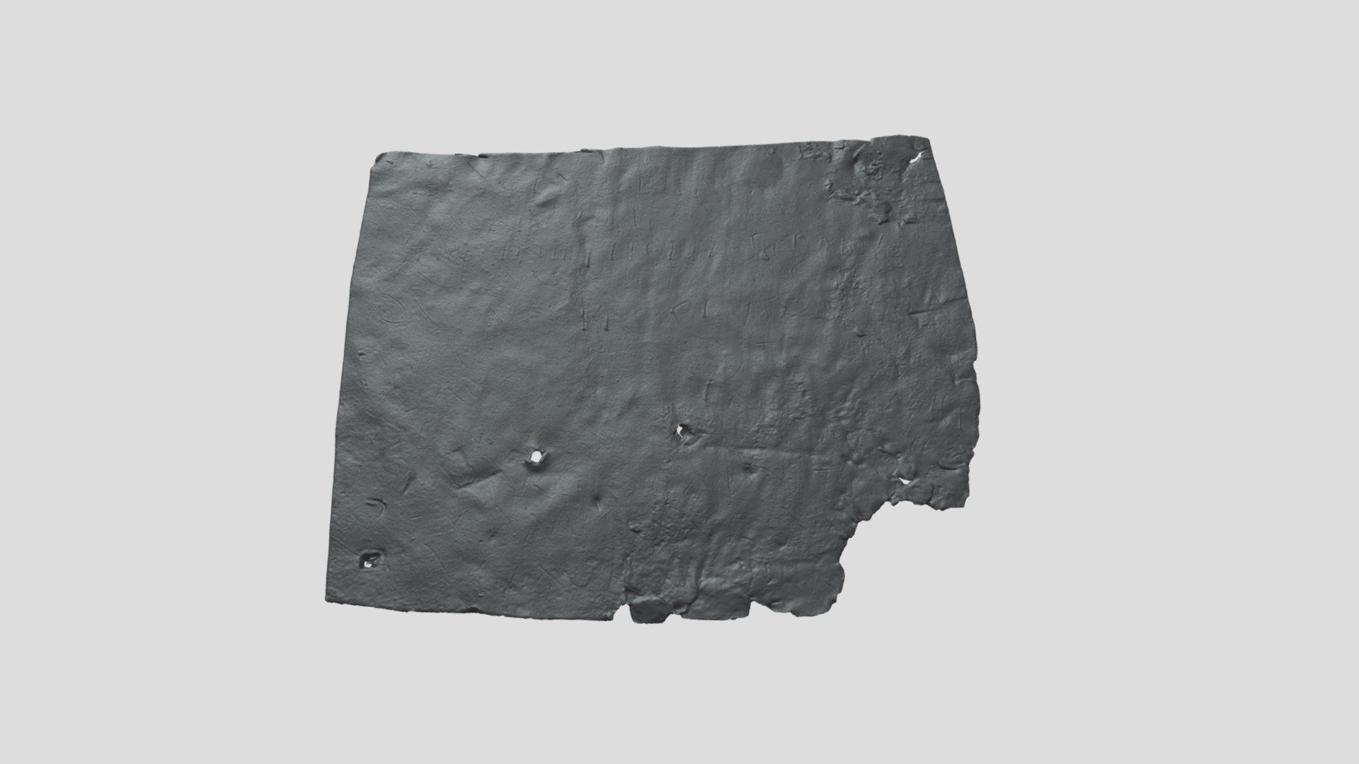 Lead curse tablet - 3D model by mikedonnelly [f31093e] - Sketchfab