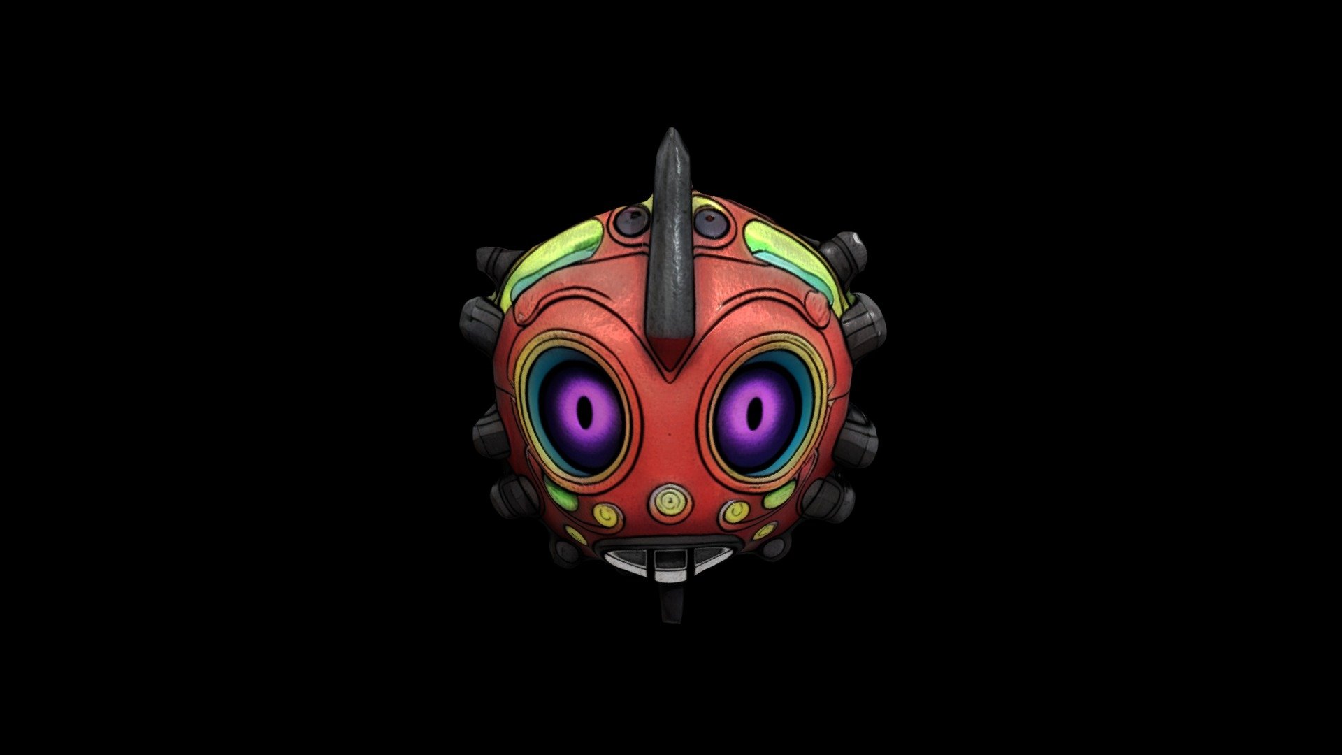 Happy Mask 60 - Download Free 3D model by klrxyz [f310f0e] - Sketchfab