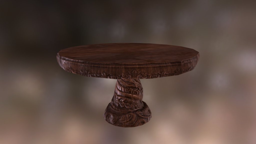 Round Classic Table - 3D model by shailendra singh (@sss3D) [f311791 ...