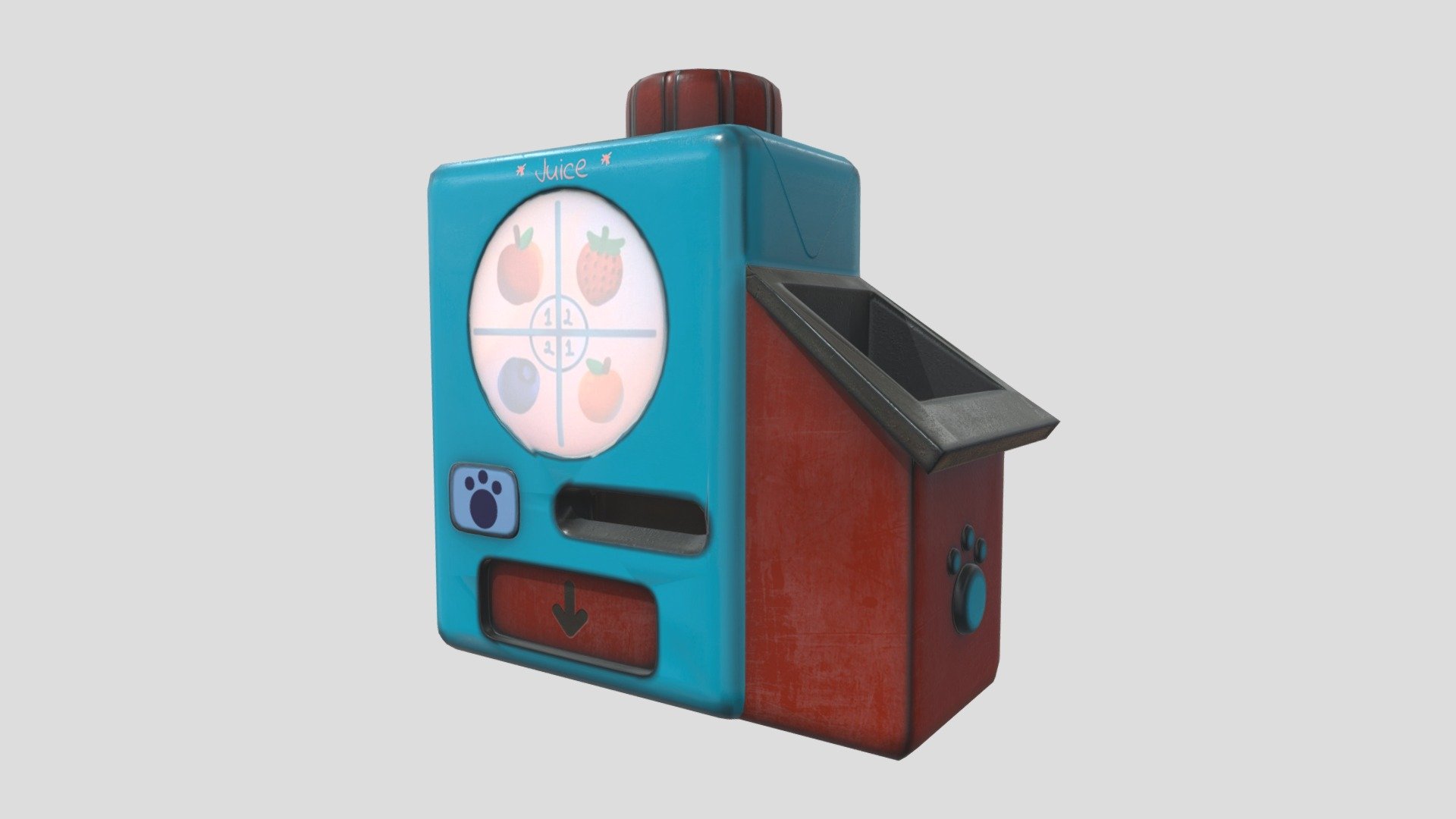 Juice Box Vending Machine - 3D model by SethBrett [f313127] - Sketchfab