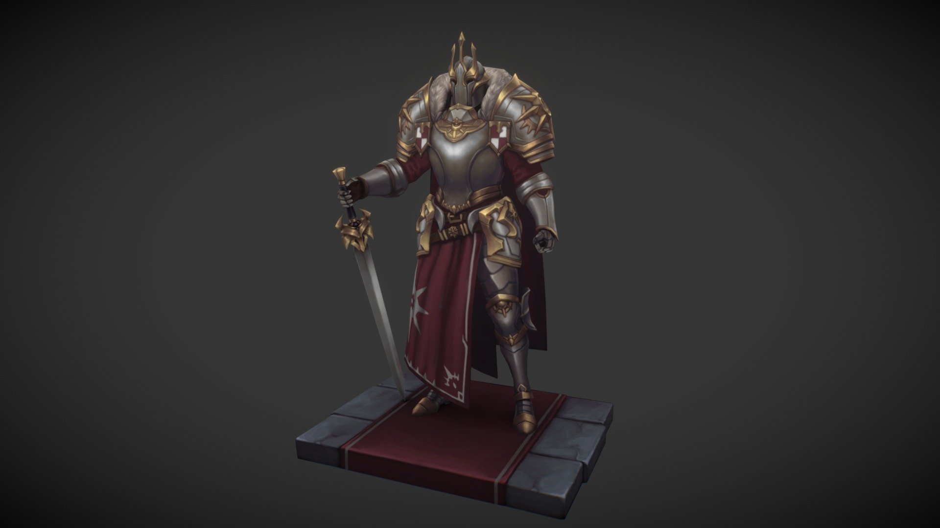 King's Guard Knight - 3D model by Ben Rosado (@brosadocg) [f314e5d ...