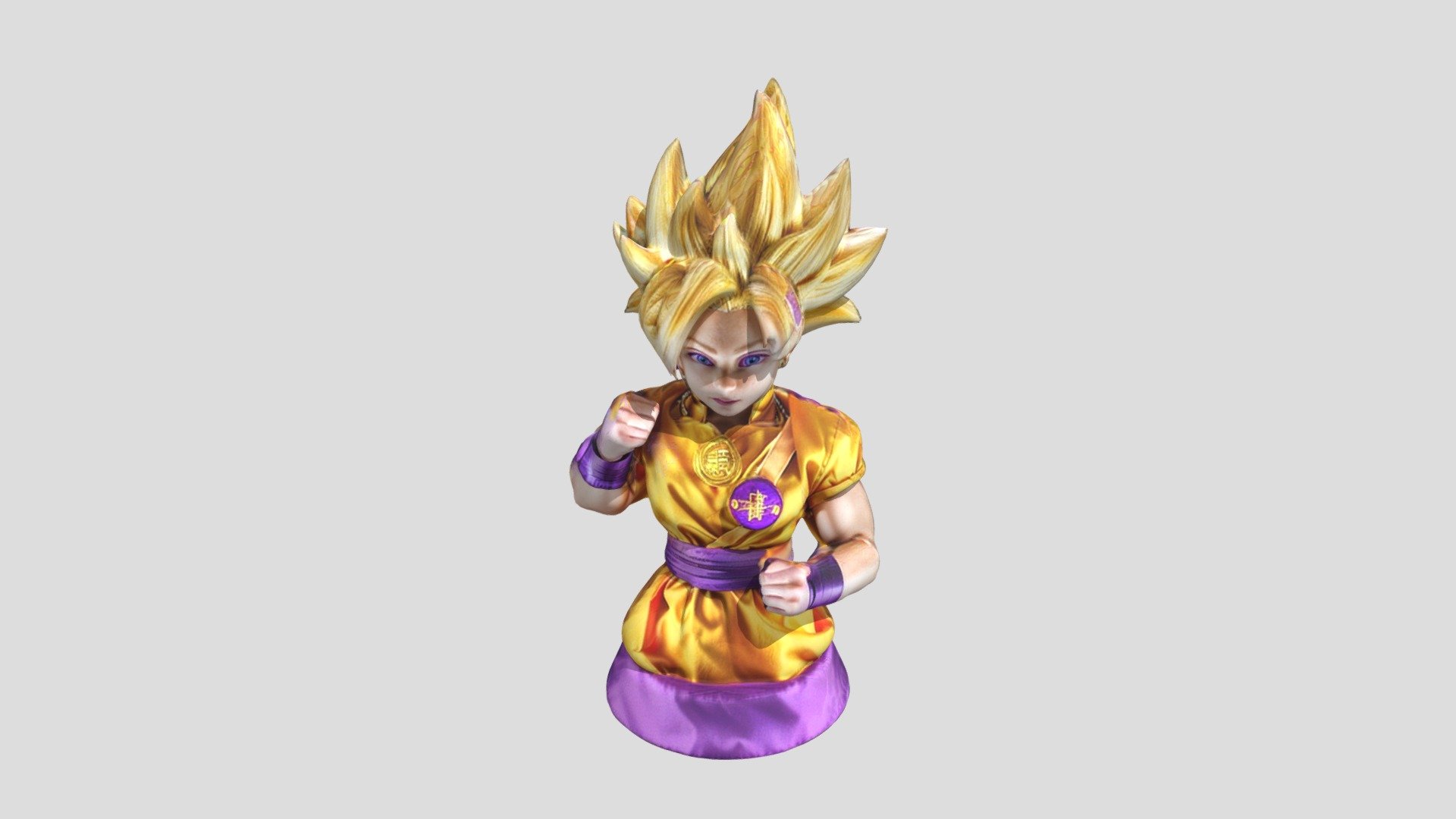 Super sayan 2 - 3D model by giachi96 [f31bff6] - Sketchfab