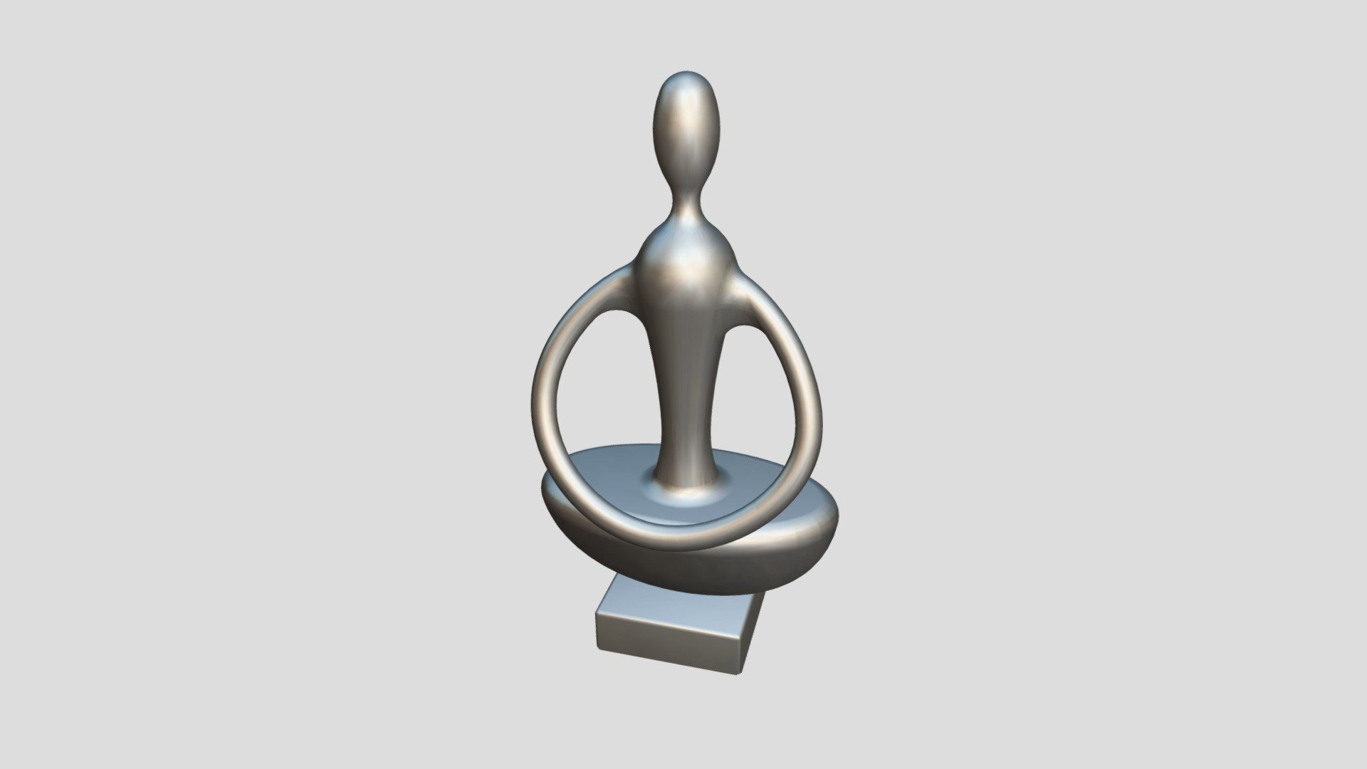 Meditating Figure Sculpture - Download Free 3D model by Alex Petuhov ...