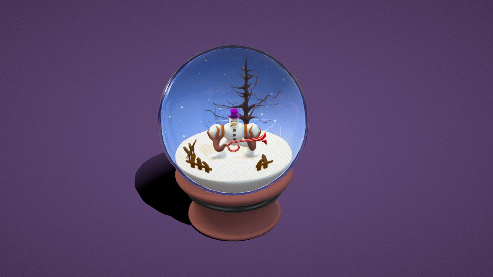 Gangsta Snowman - 3D model by JohansonPinzon [f31e9e4] - Sketchfab