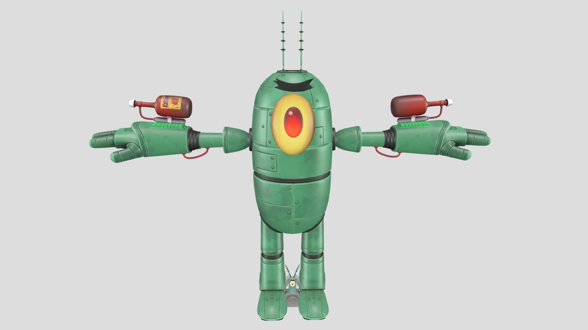 NASB2 Mecha Plankton - Download Free 3D model by SMF Features Developed ...