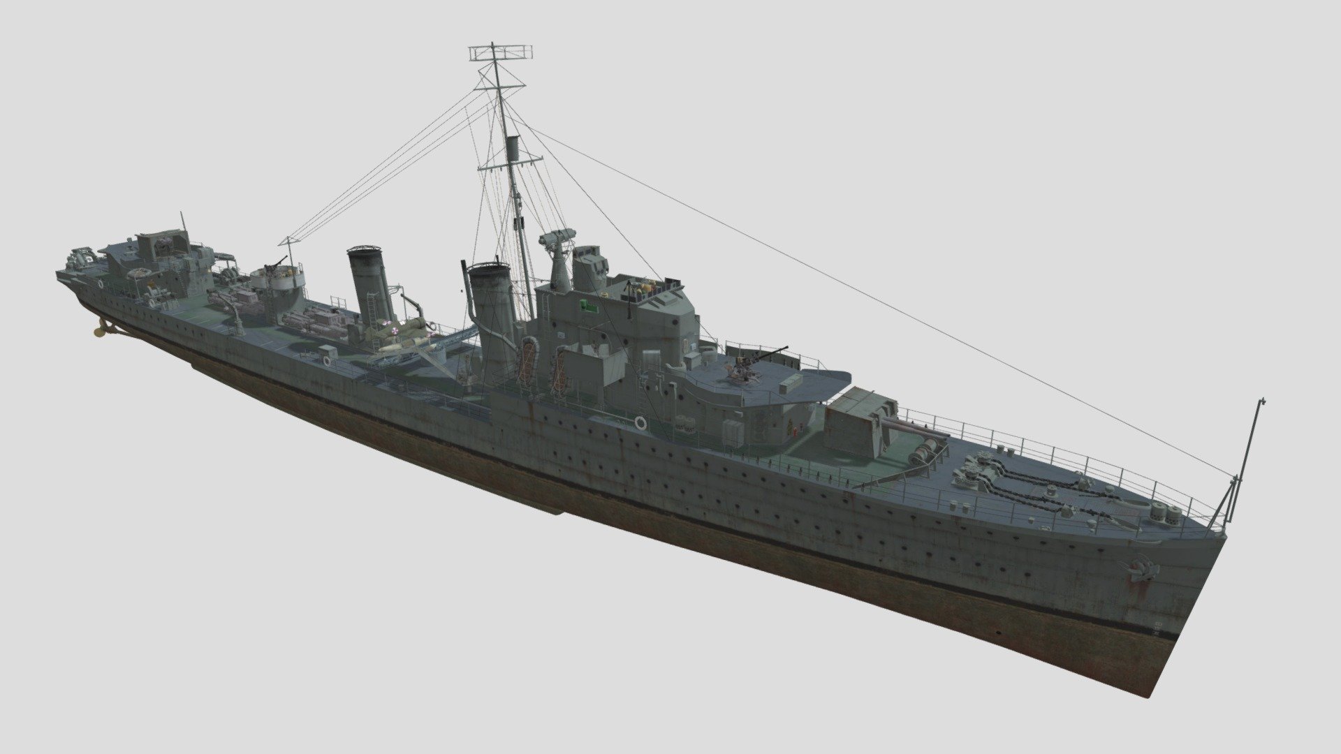 Dutch Navy Destroyer Gerard Callenburgh - Download Free 3D model by 全斗焕 ...