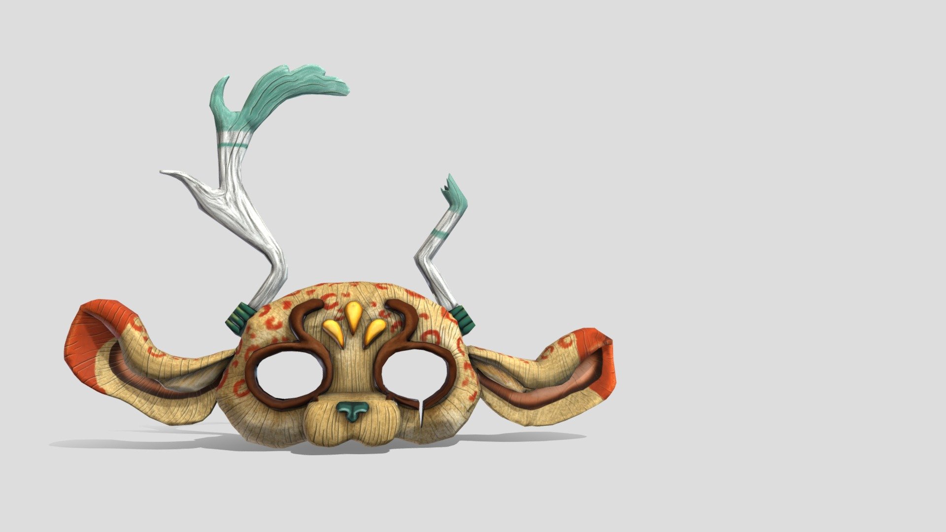 Animal mask 3D Art - 3D model by RaquelReyes [f31ff47] - Sketchfab