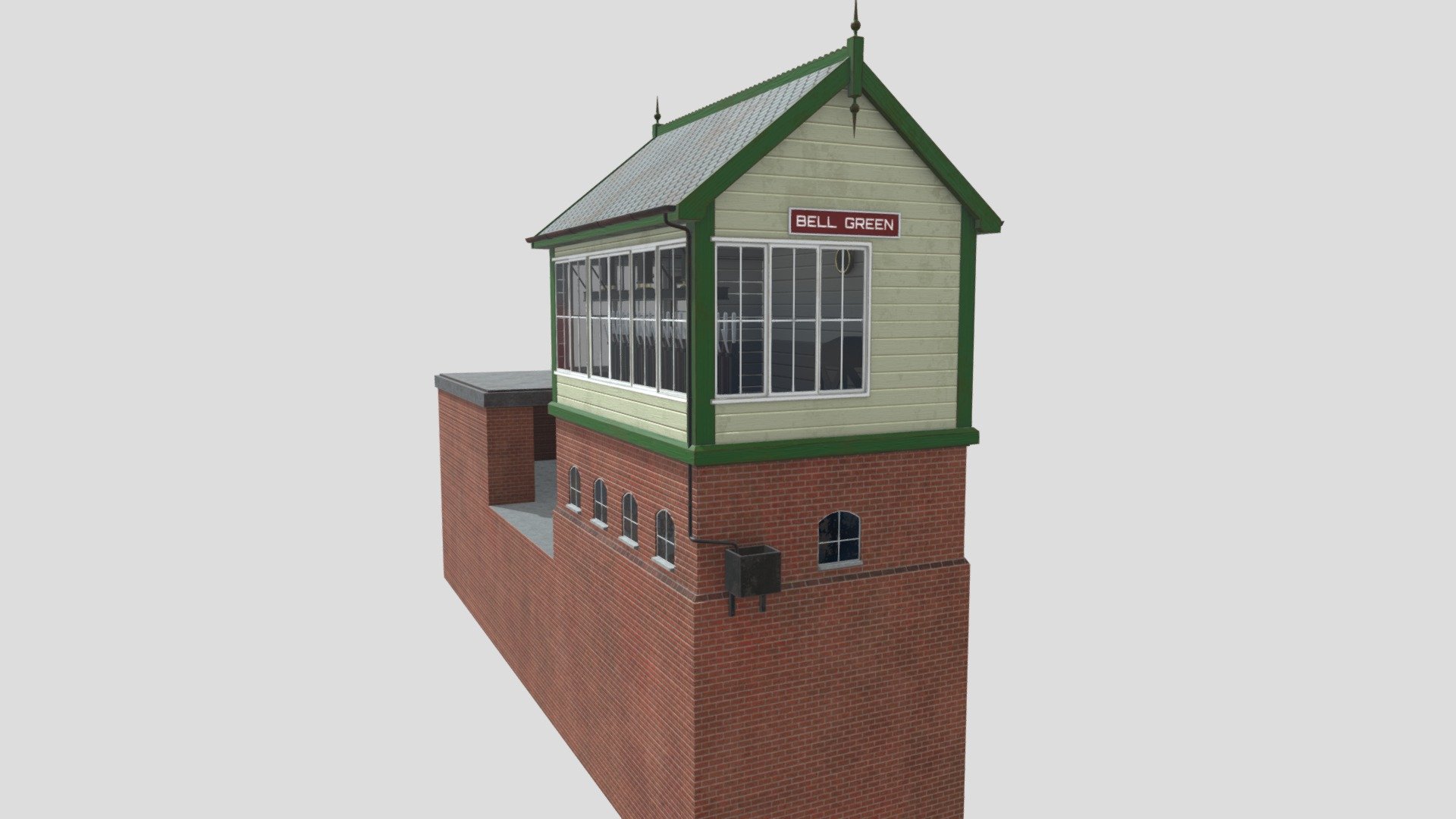 BellGreen SignalBox 1920's - 3D model by DeathRoe [f3200ed] - Sketchfab