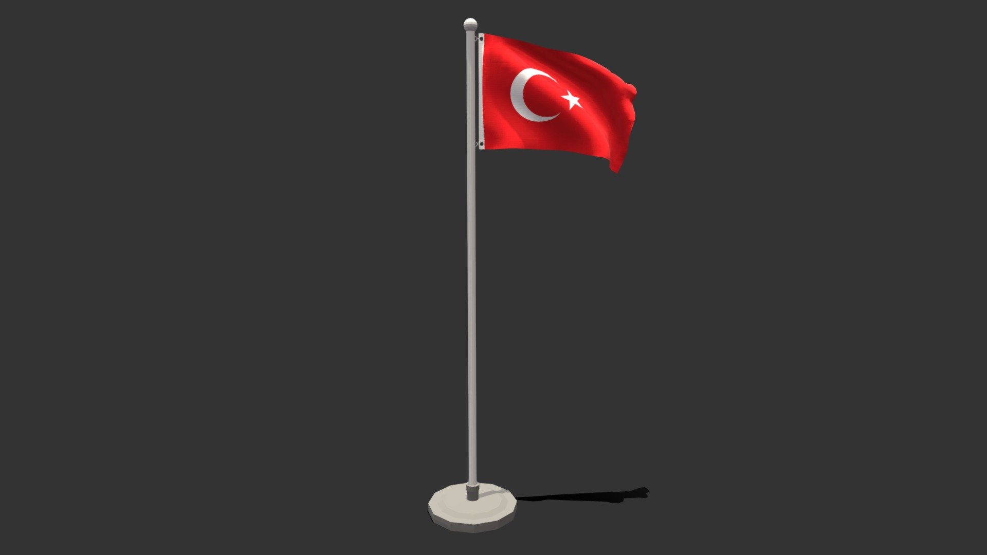 Seamless Animated Turkey Flag - Buy Royalty Free 3D model by chroma3d ...