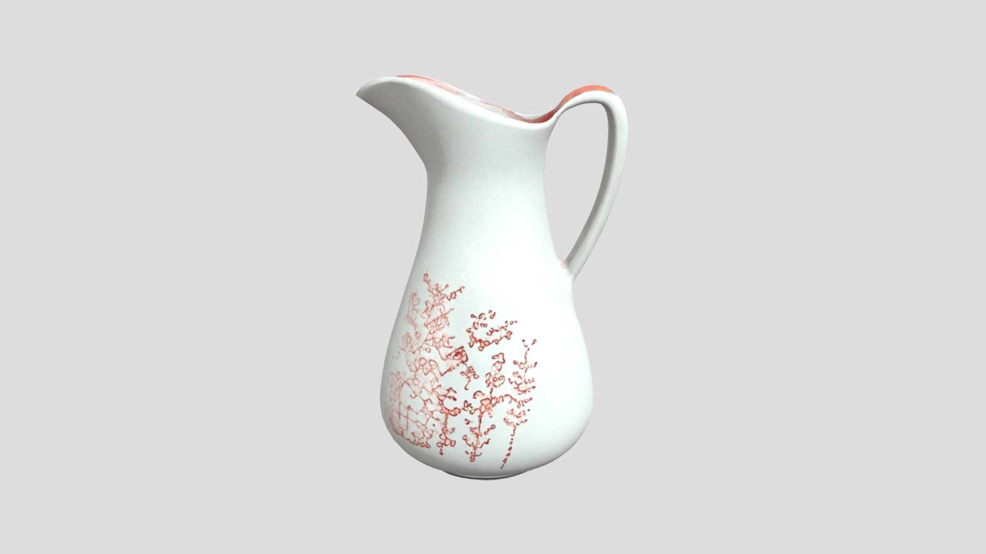 Red Dotted Pitcher - 3D model by tomilin.ievgen [f3210c2] - Sketchfab