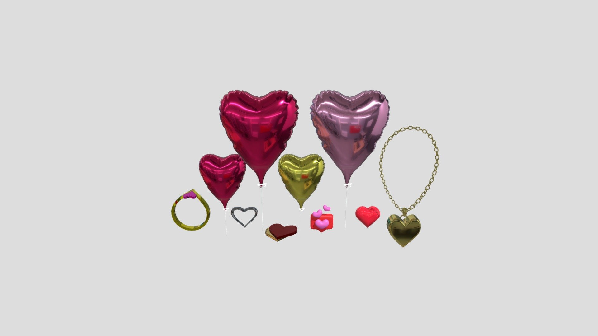 Happy Valentine's Day - Download Free 3D model by Akinremi [f3234a1 ...