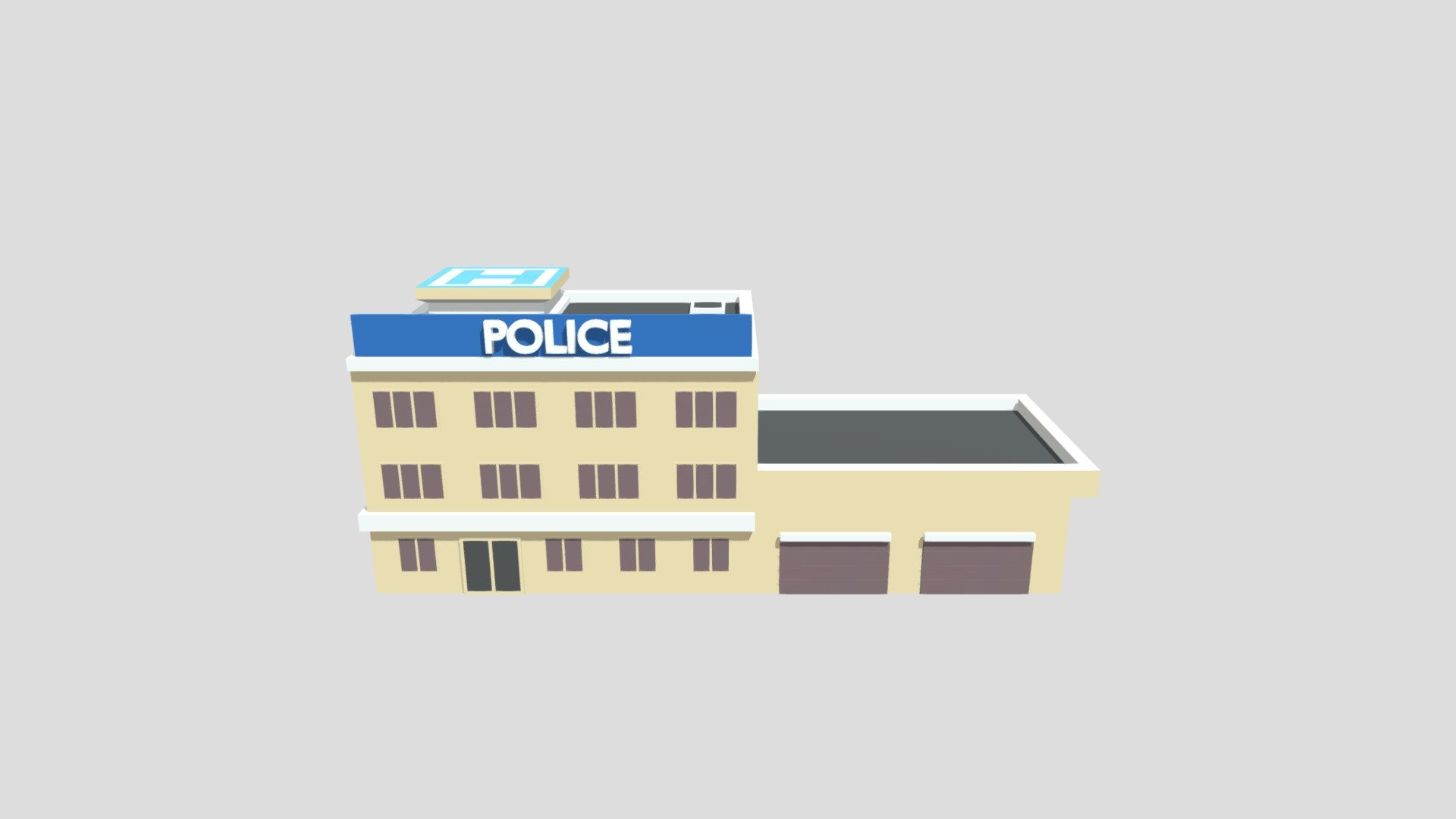 police station - Download Free 3D model by RiccardoC. (@MaxterDragon1 ...