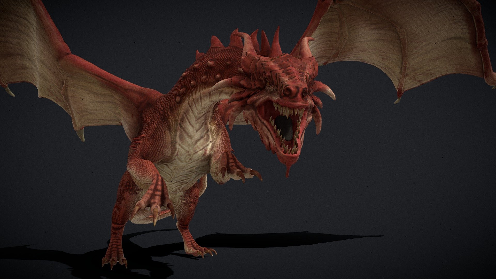 Red Dragon - Buy Royalty Free 3D model by Kayozz (@sachinkr858895 ...